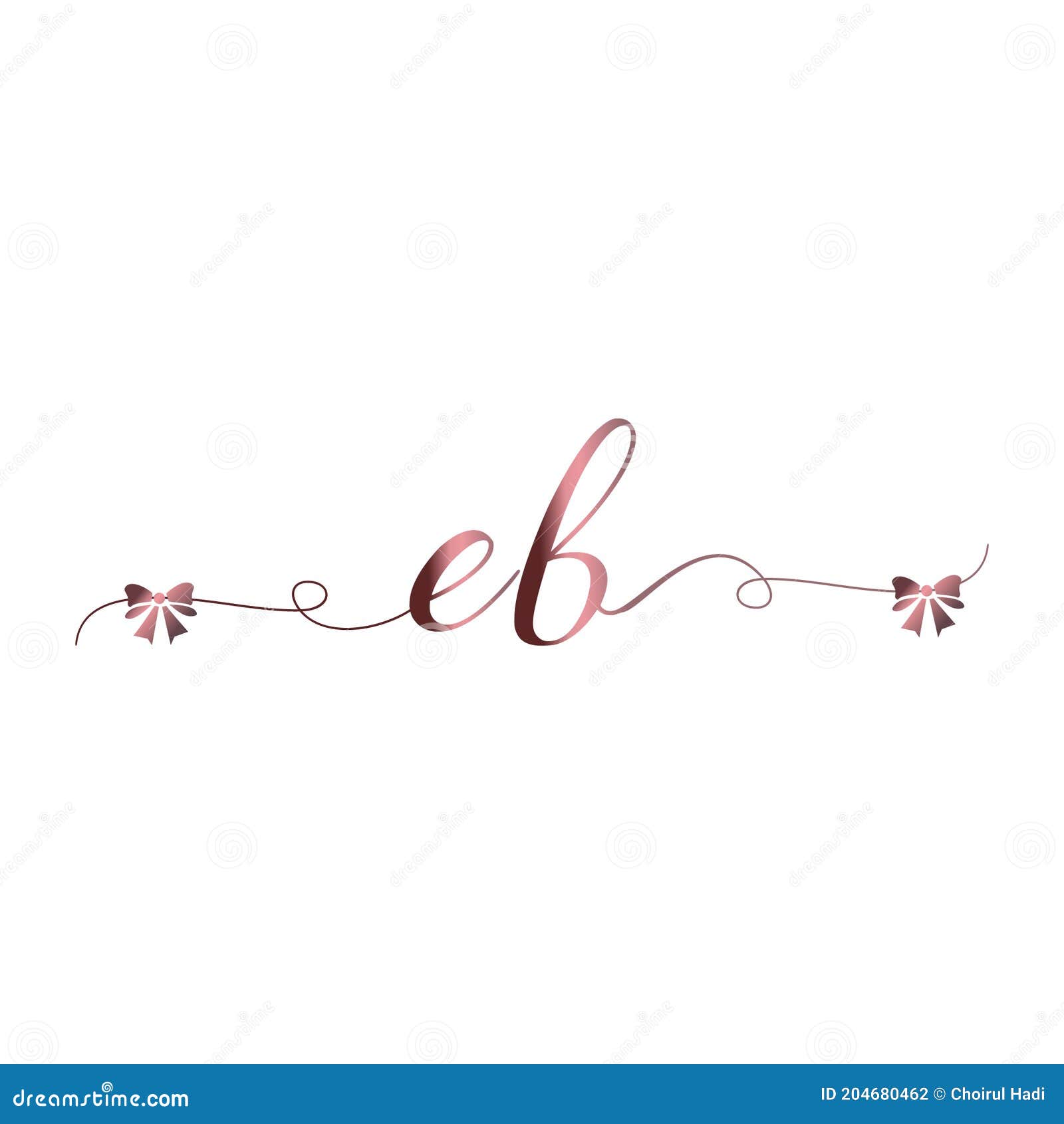 EB Initial Logo Handwriting Modern Luxury Fashion Stock Illustration ...
