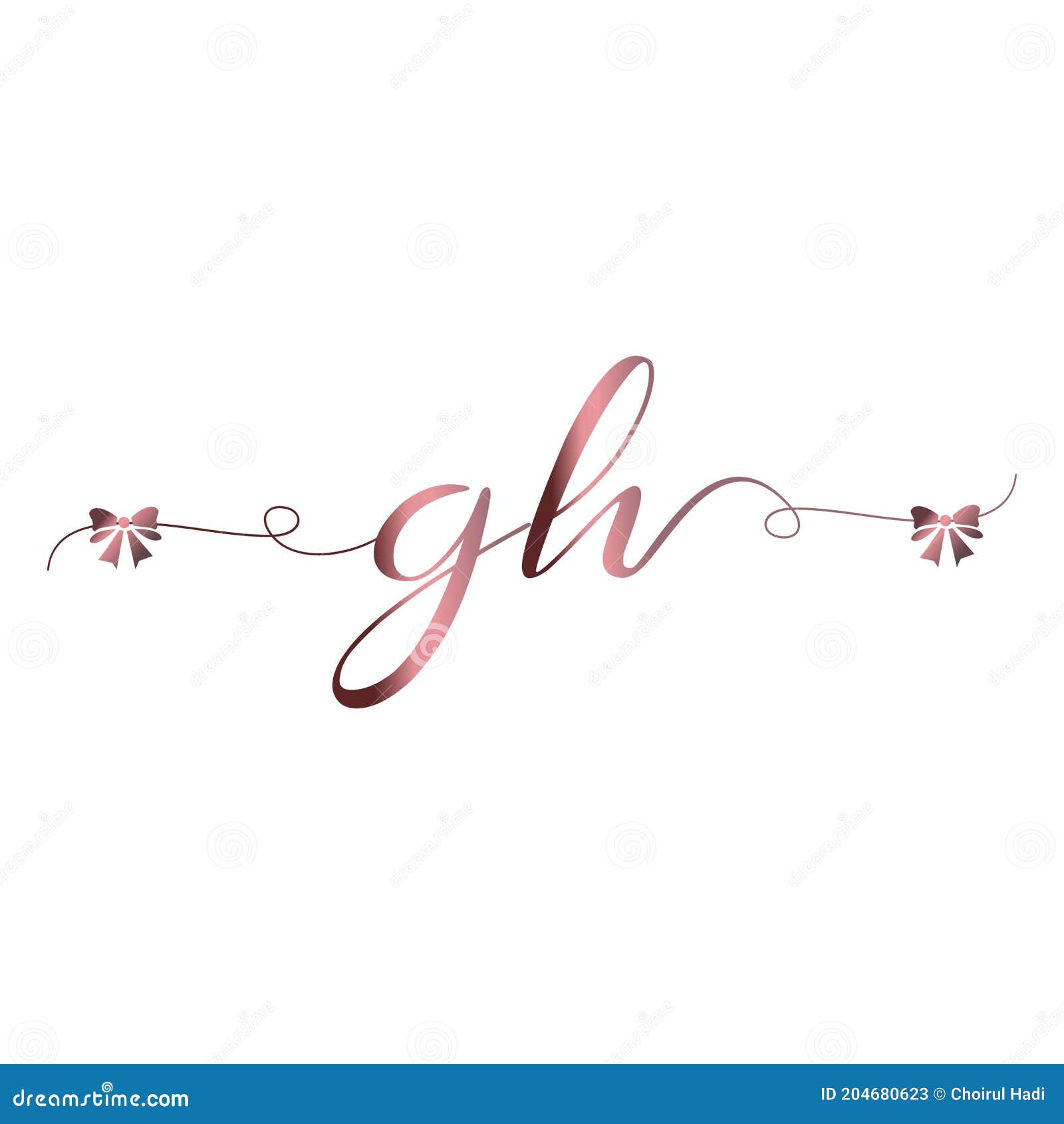 GH Initial Logo Handwriting Modern Luxury Fashion Stock Illustration ...