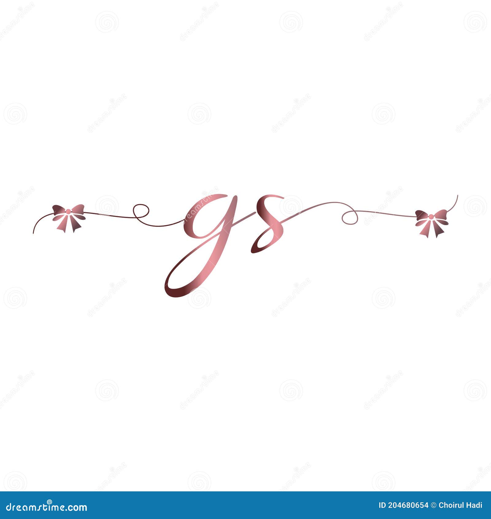 GS Initial Logo Handwriting Modern Luxury Fashion Stock Illustration ...