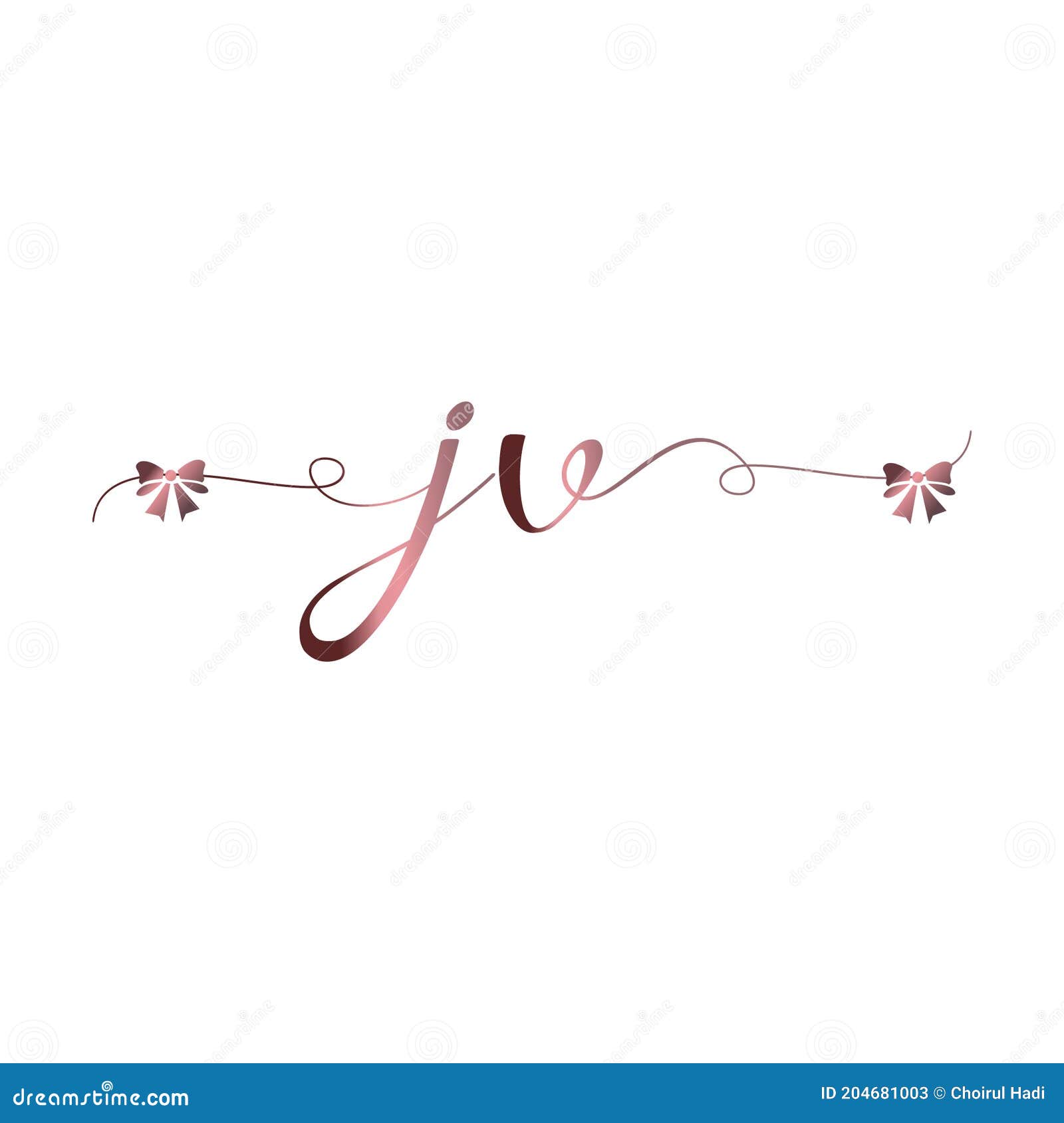 JV Initial Logo Handwriting Modern Luxury Fashion Stock Illustration ...