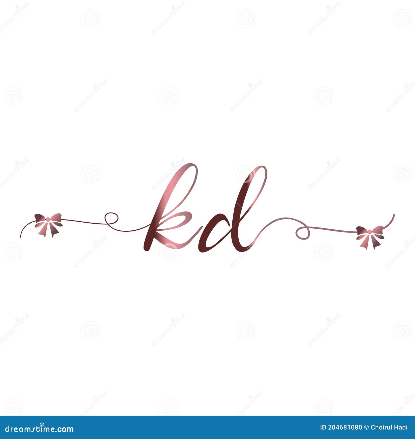 KD Initial Logo Handwriting Modern Luxury Fashion Stock Vector ...