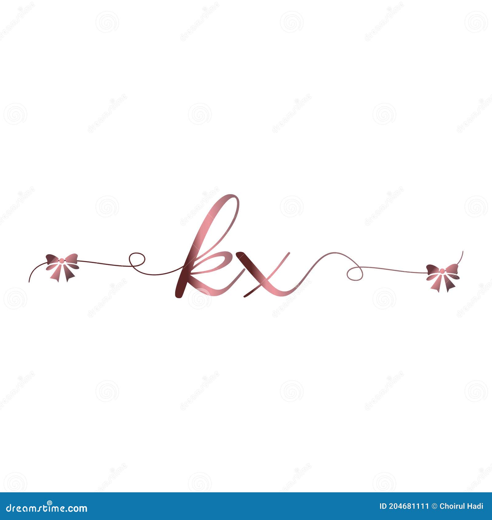 KX Initial Logo Handwriting Modern Luxury Fashion Stock Vector ...