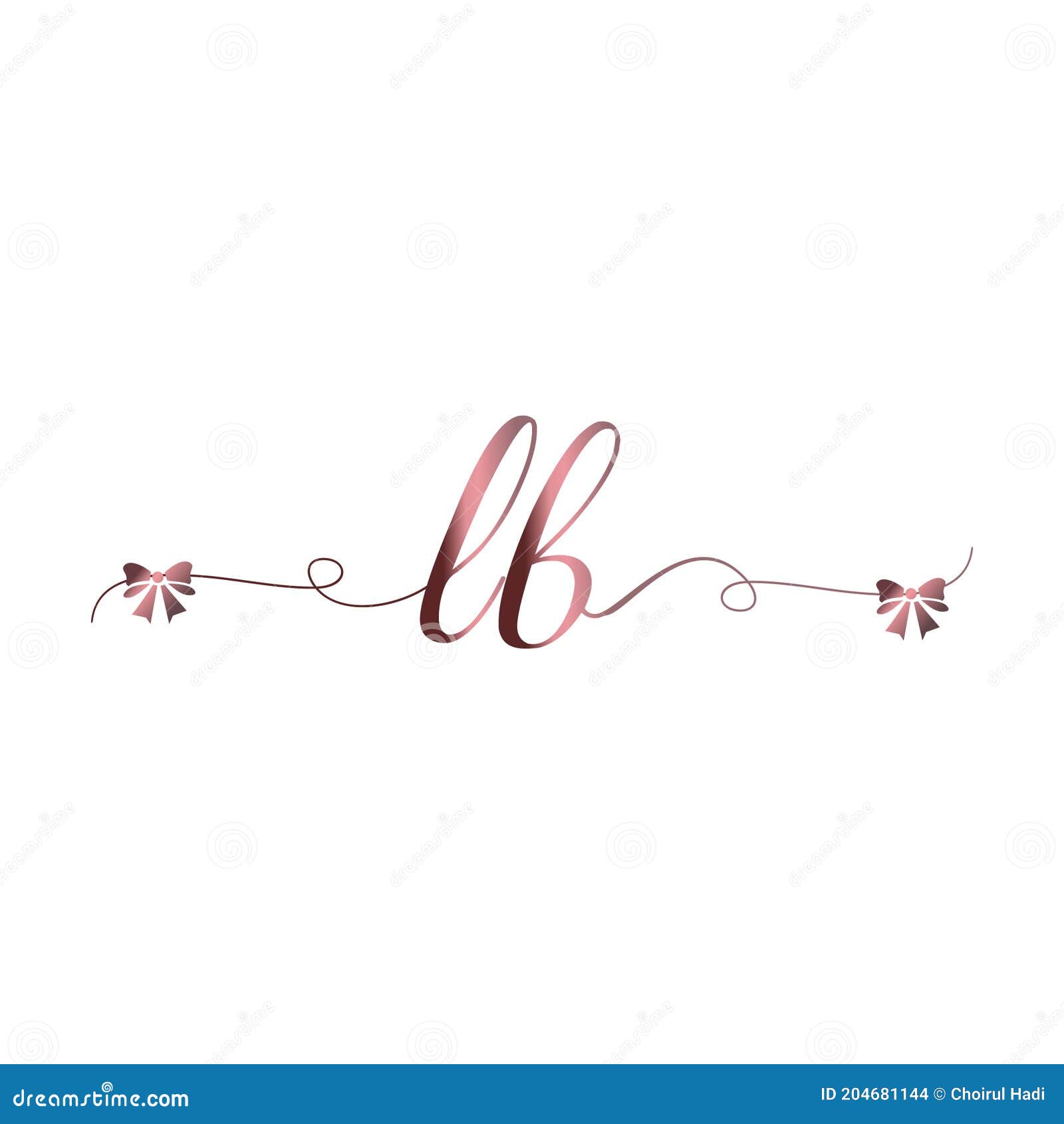 LB Initial Logo Handwriting Modern Luxury Fashion Stock Illustration ...