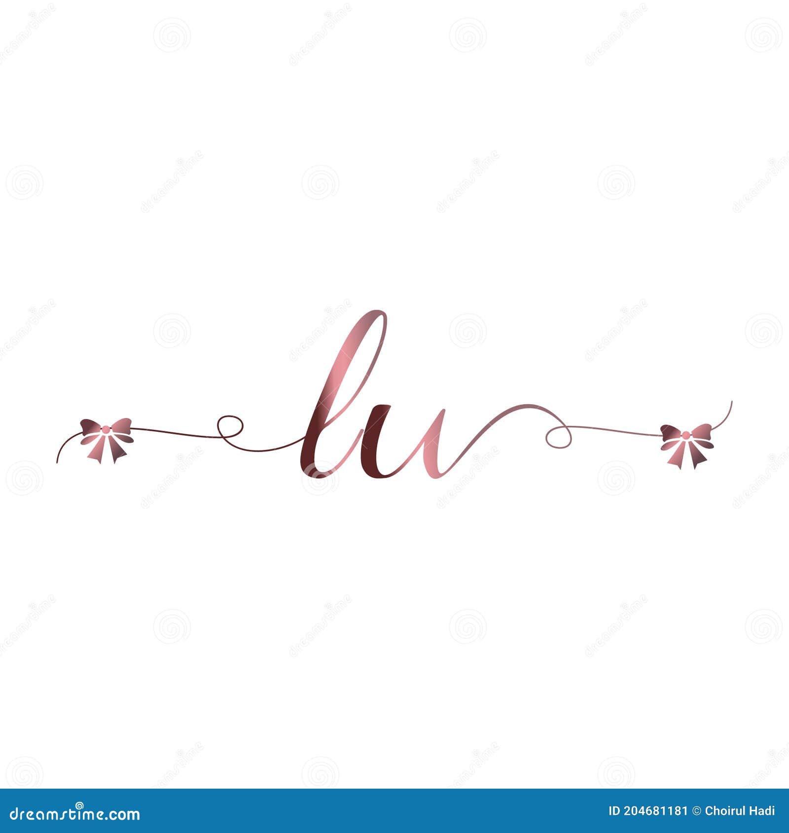 LU Initial Logo Handwriting Modern Luxury Fashion Stock Illustration ...
