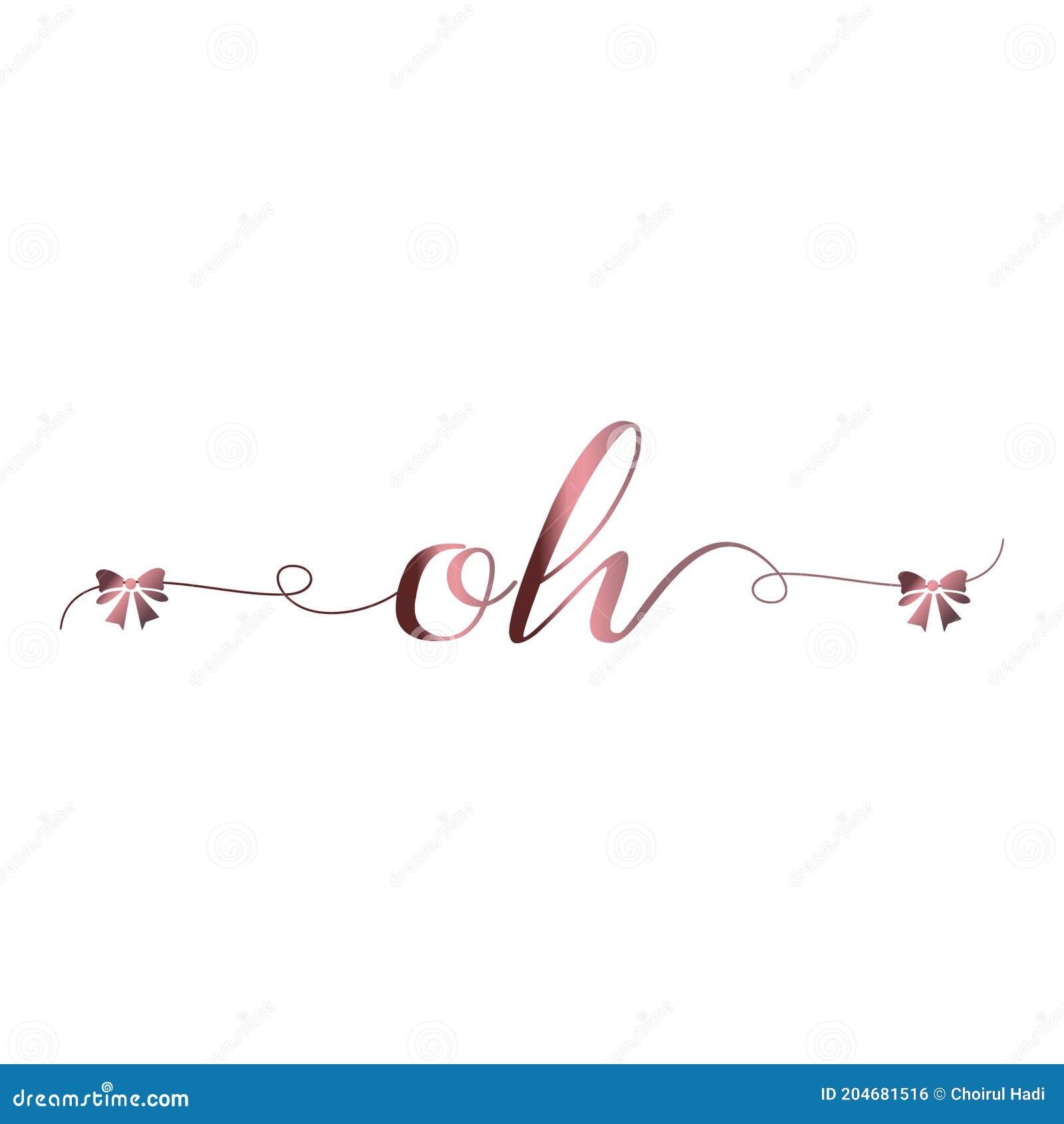 OH Initial Logo Handwriting Modern Luxury Fashion Stock Illustration ...