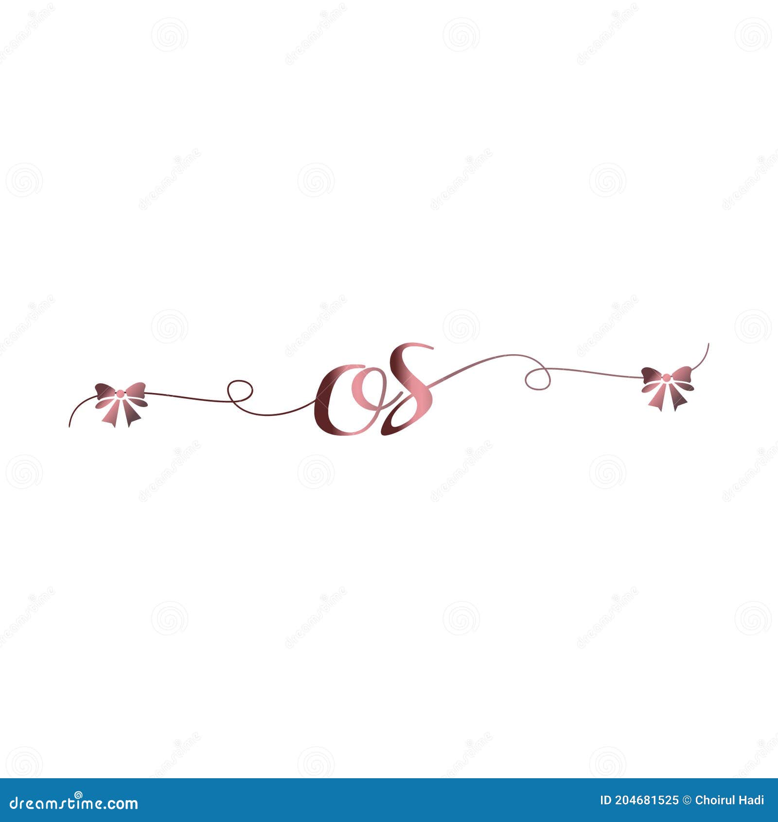 OS Initial Logo Handwriting Modern Luxury Fashion Stock Vector ...