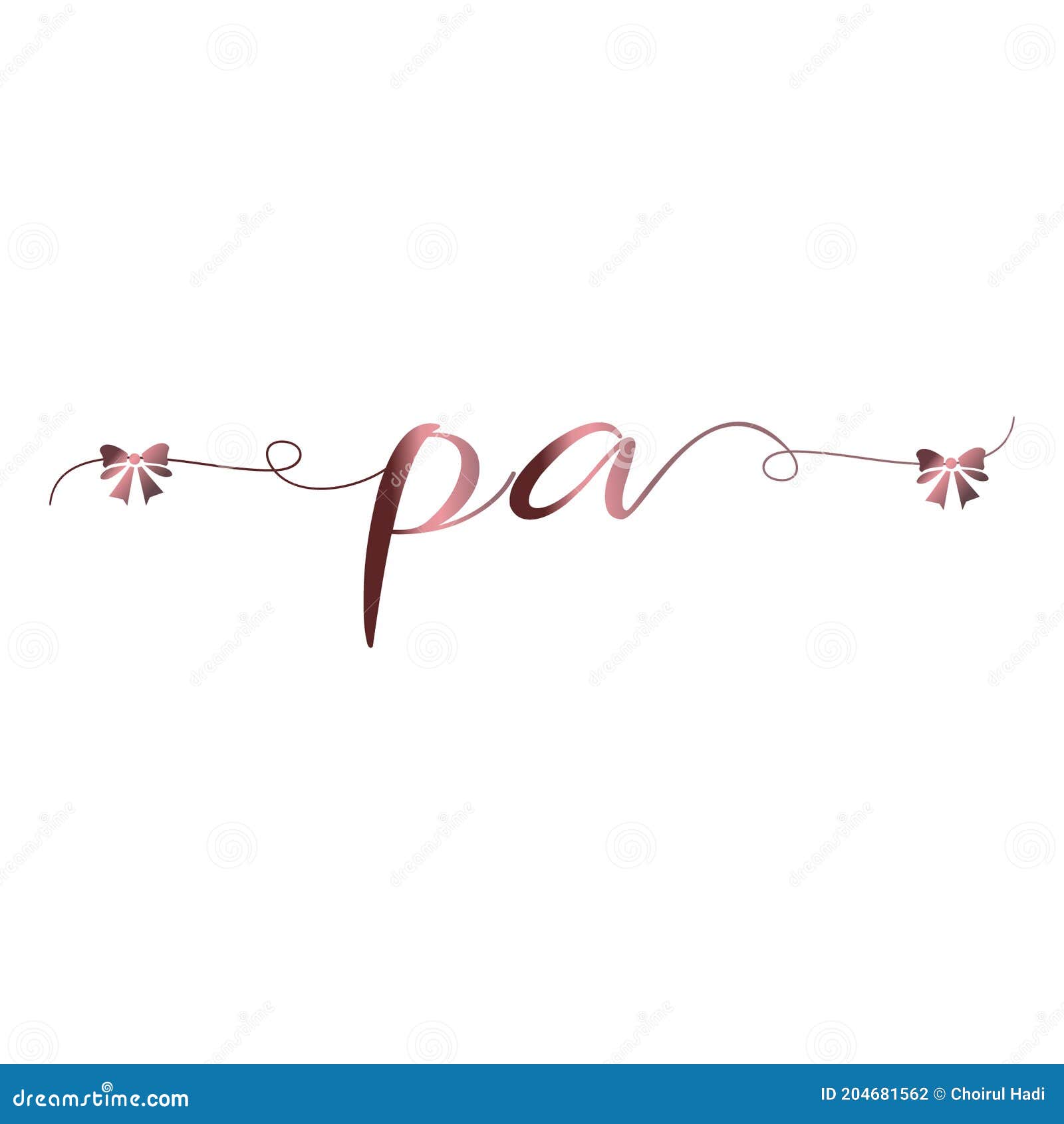 PA Initial Logo Handwriting Modern Luxury Fashion Stock Illustration ...