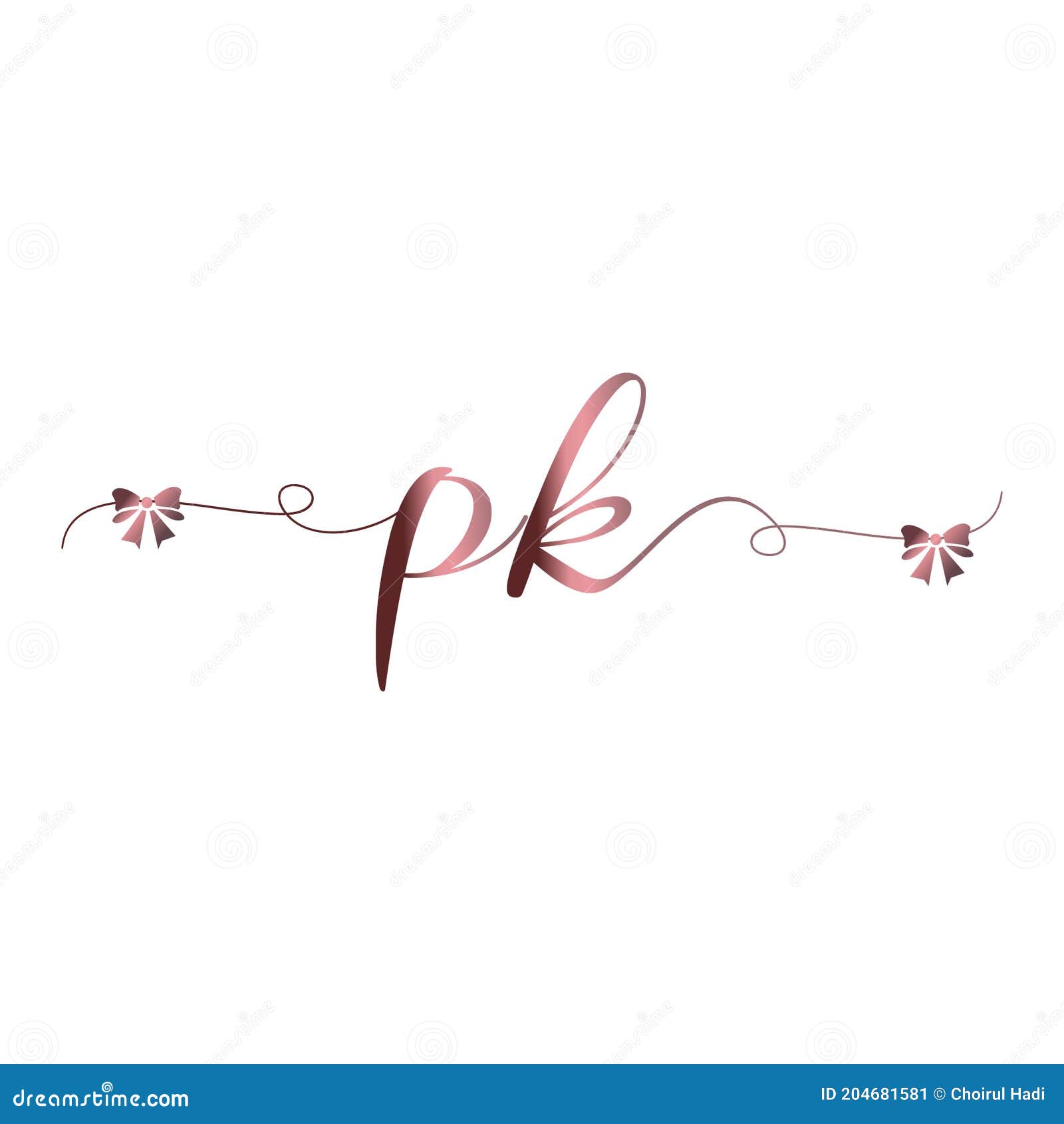 PK Initial Logo Handwriting Modern Luxury Fashion Stock Illustration ...
