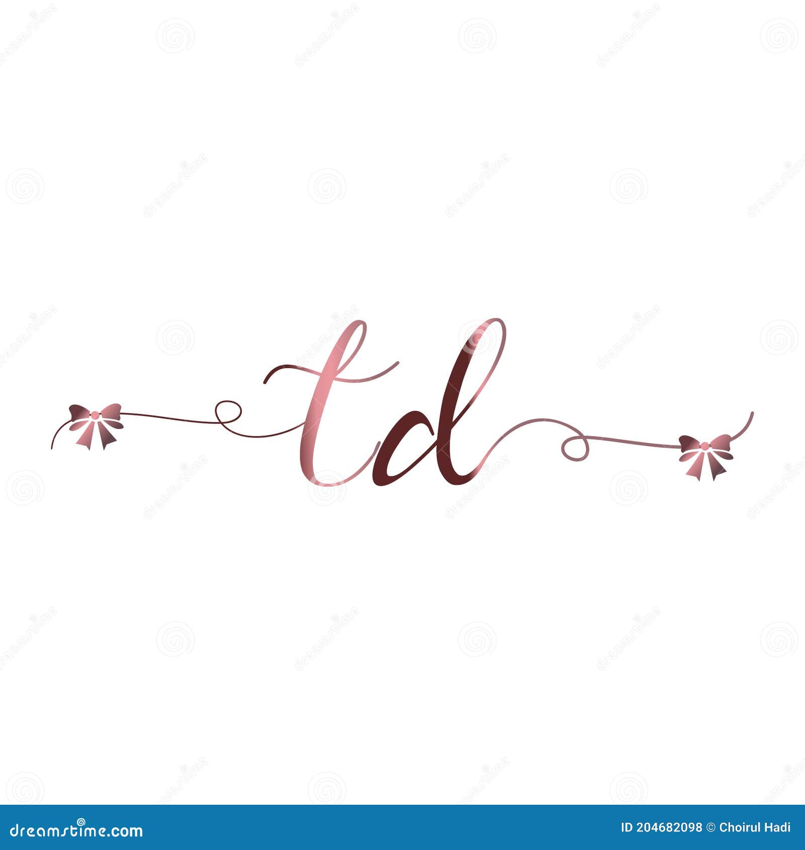 TD Initial Logo Handwriting Modern Luxury Fashion Stock Illustration ...