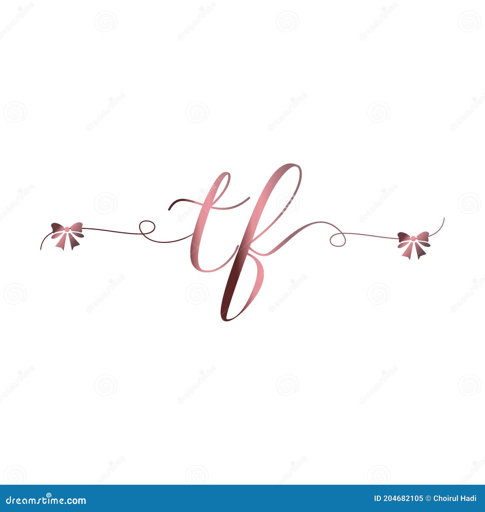 TF Initial Logo Handwriting Modern Luxury Fashion Stock Illustration ...