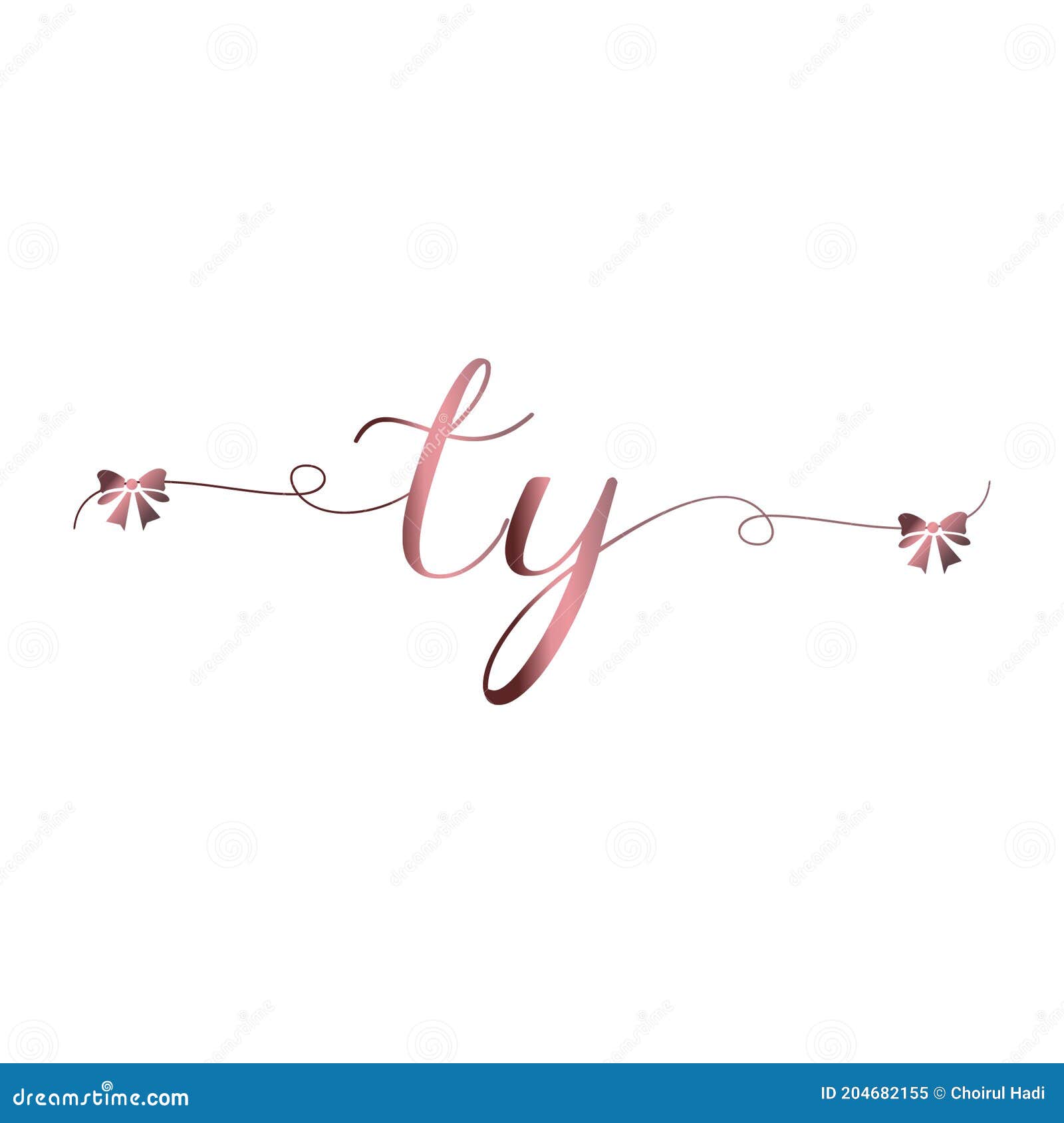 TY Initial Logo Handwriting Modern Luxury Fashion Stock Illustration ...