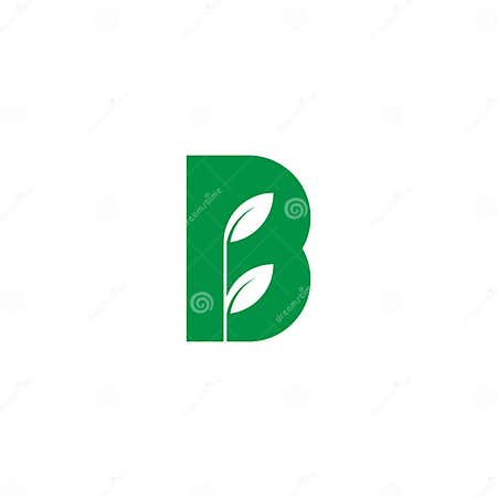 Logos Symbols Items Letter B for Botany Identity. Stock Vector ...