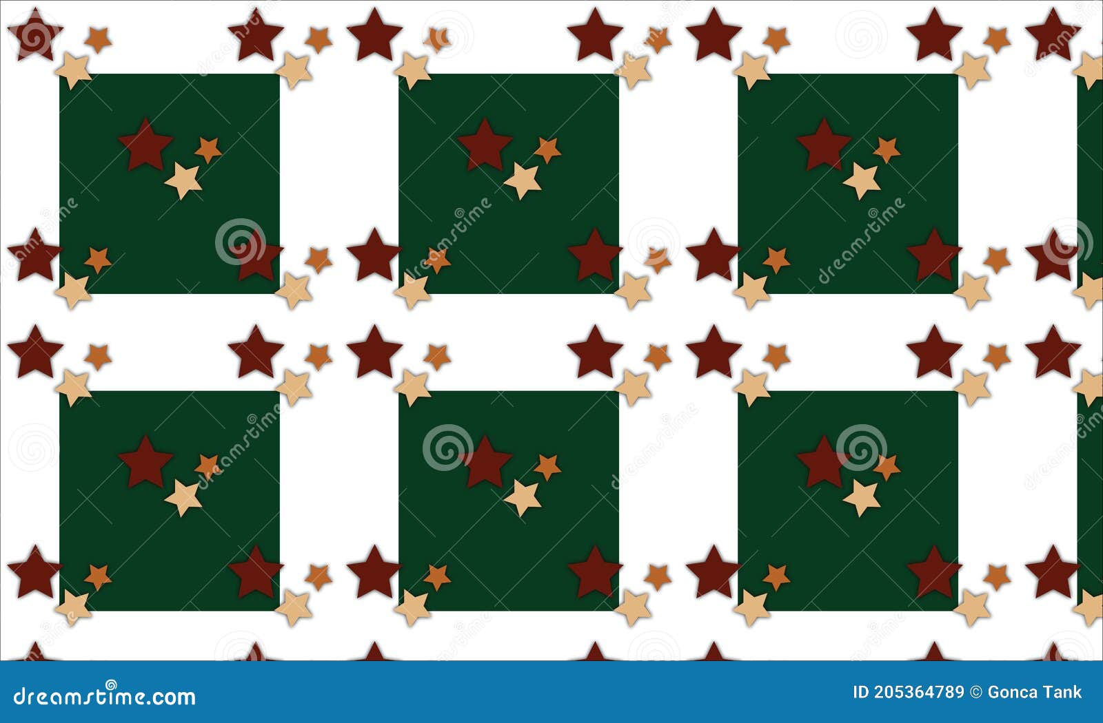 Tricolor Stars on Colorful Background Green Squares Yellow Stars Stock ...