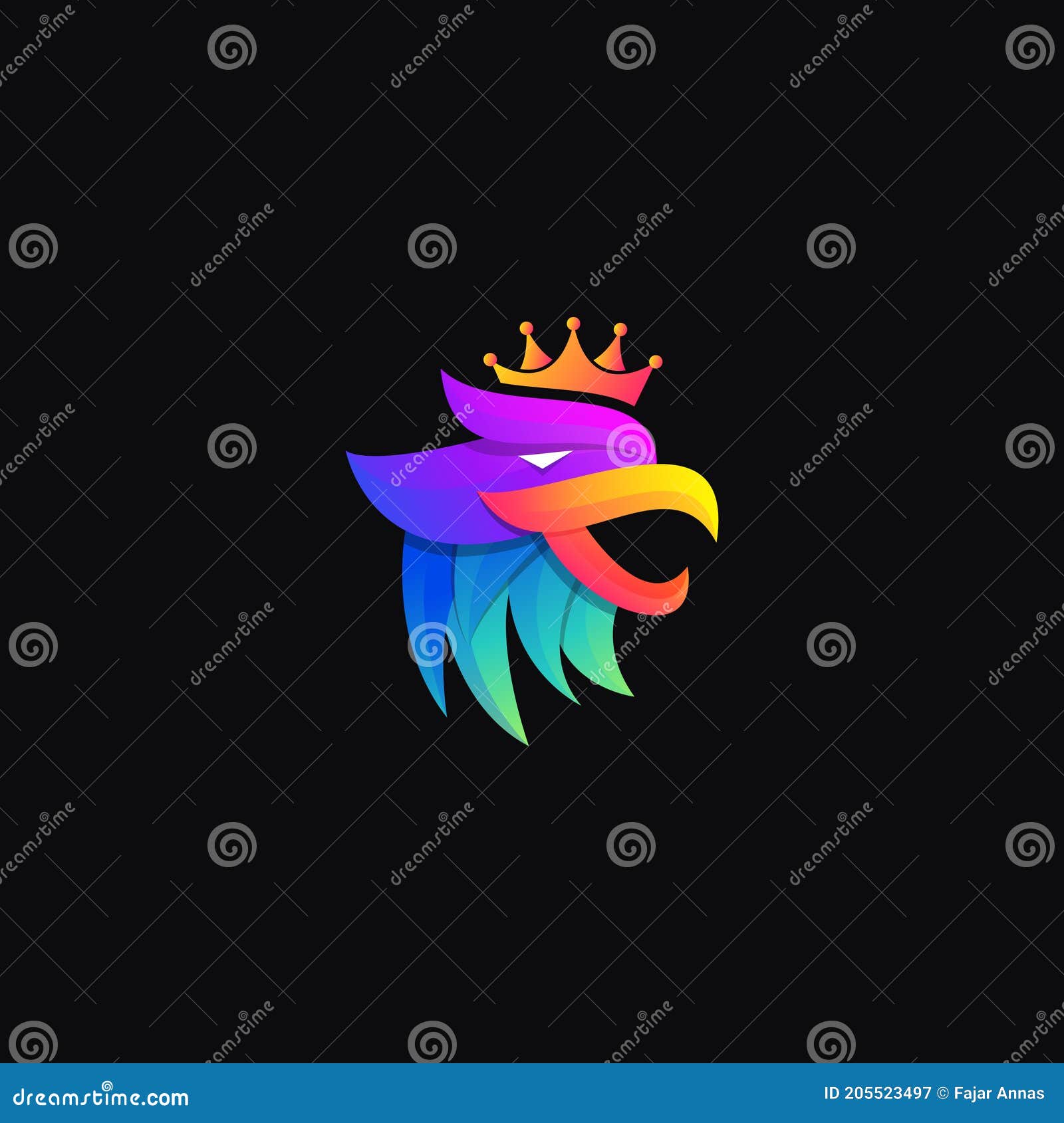 This is a Colorfull Eagle Logo Stock Vector - Illustration of font ...