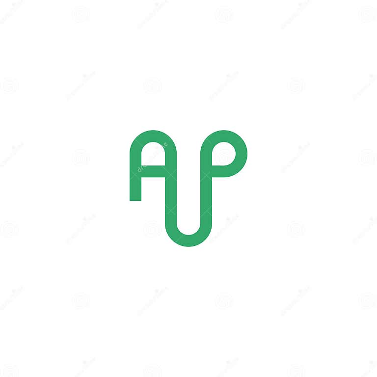 Logos Symbols Icons Combining Letters a and P Stock Vector ...