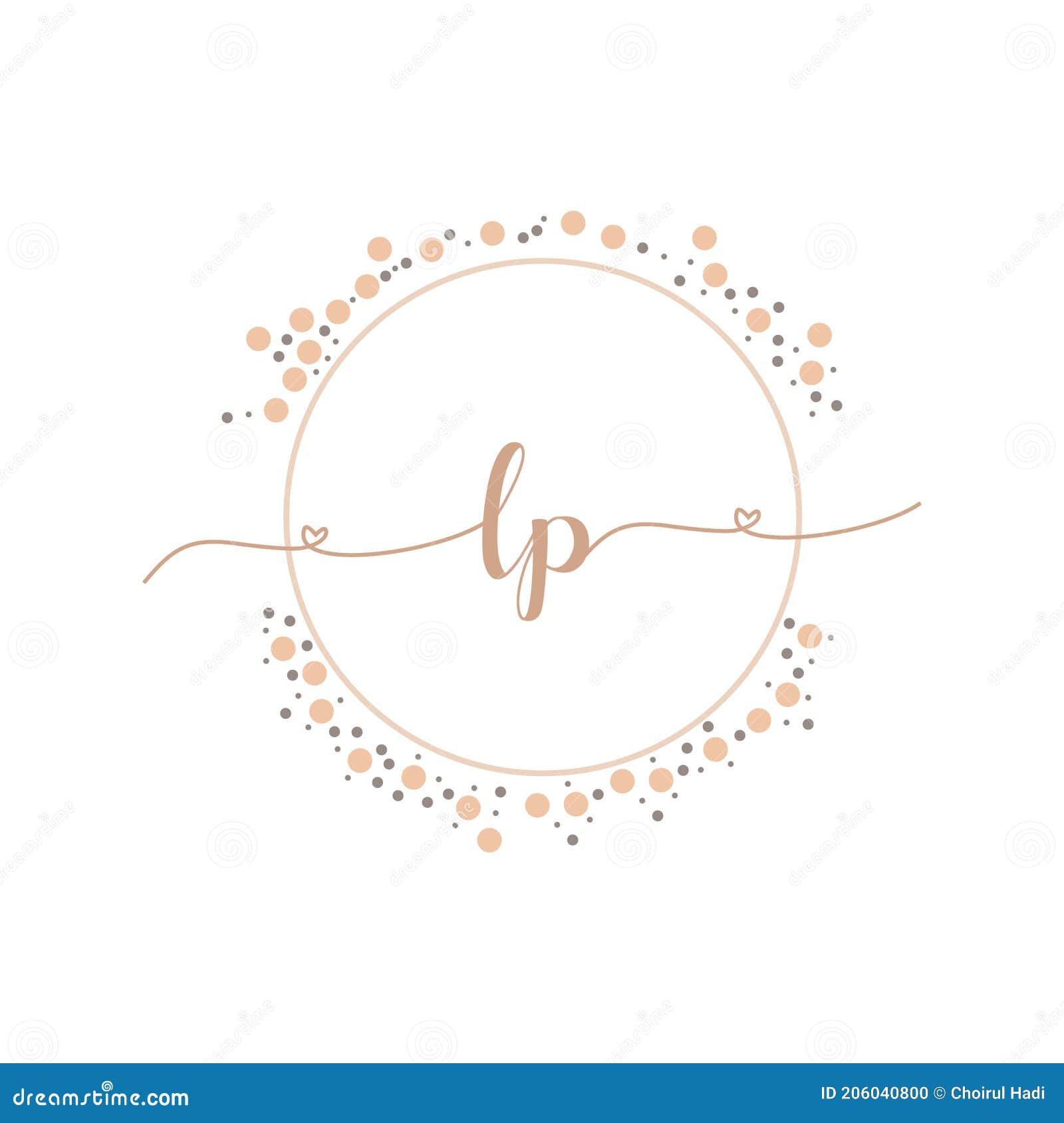 LP Initial Monogram Handwriting Luxury Illustration Stock Vector ...