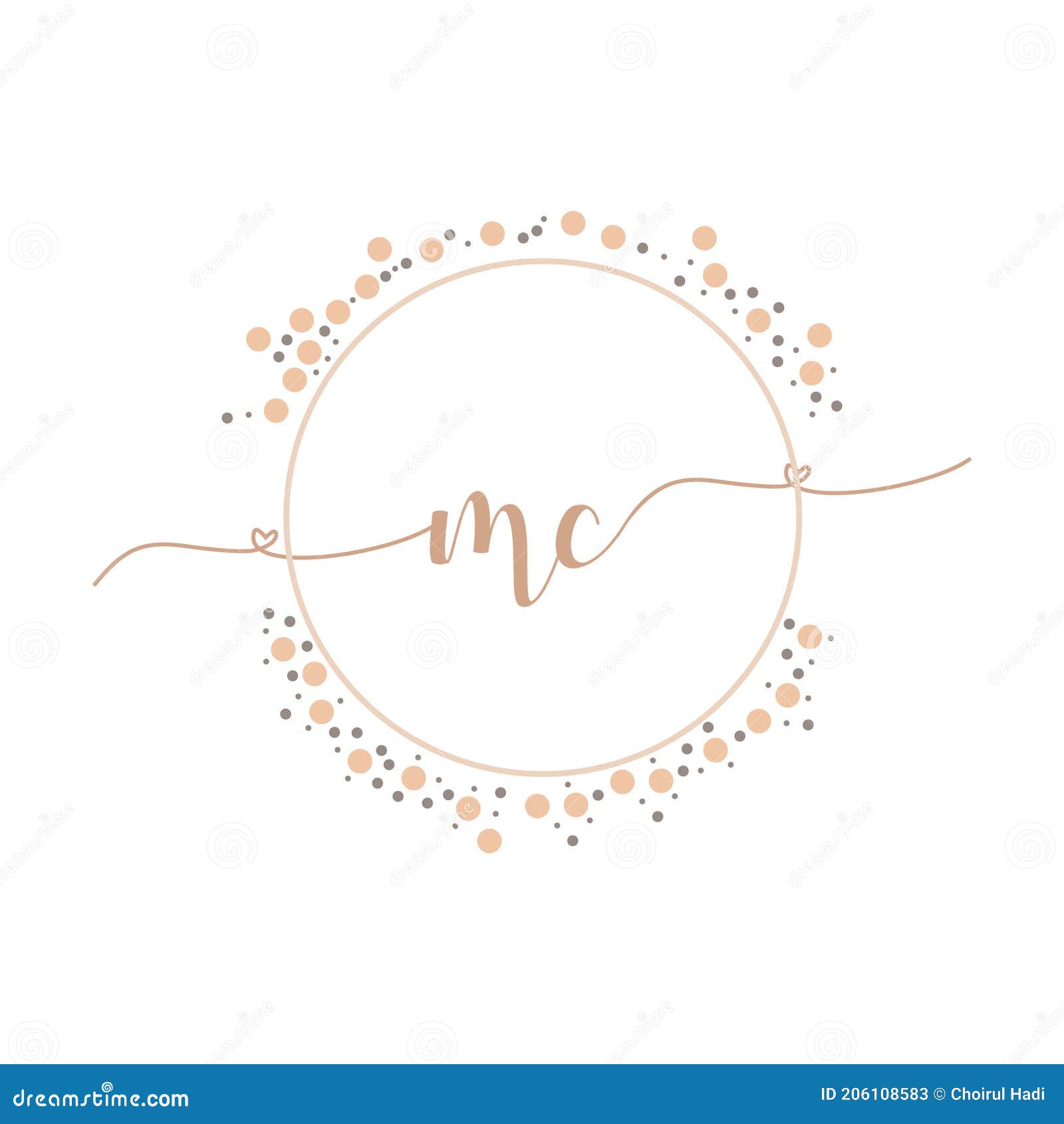 MC Initial Monogram Handwriting Luxury Illustration Stock Illustration ...