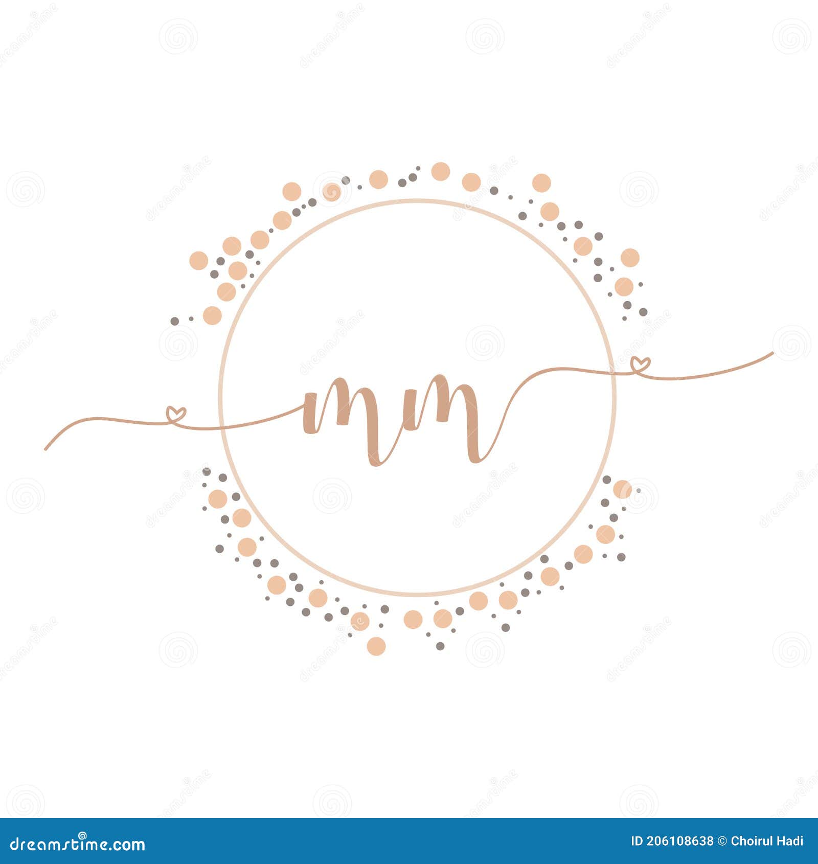 MM Initial Monogram Handwriting Luxury Illustration Stock Illustration ...