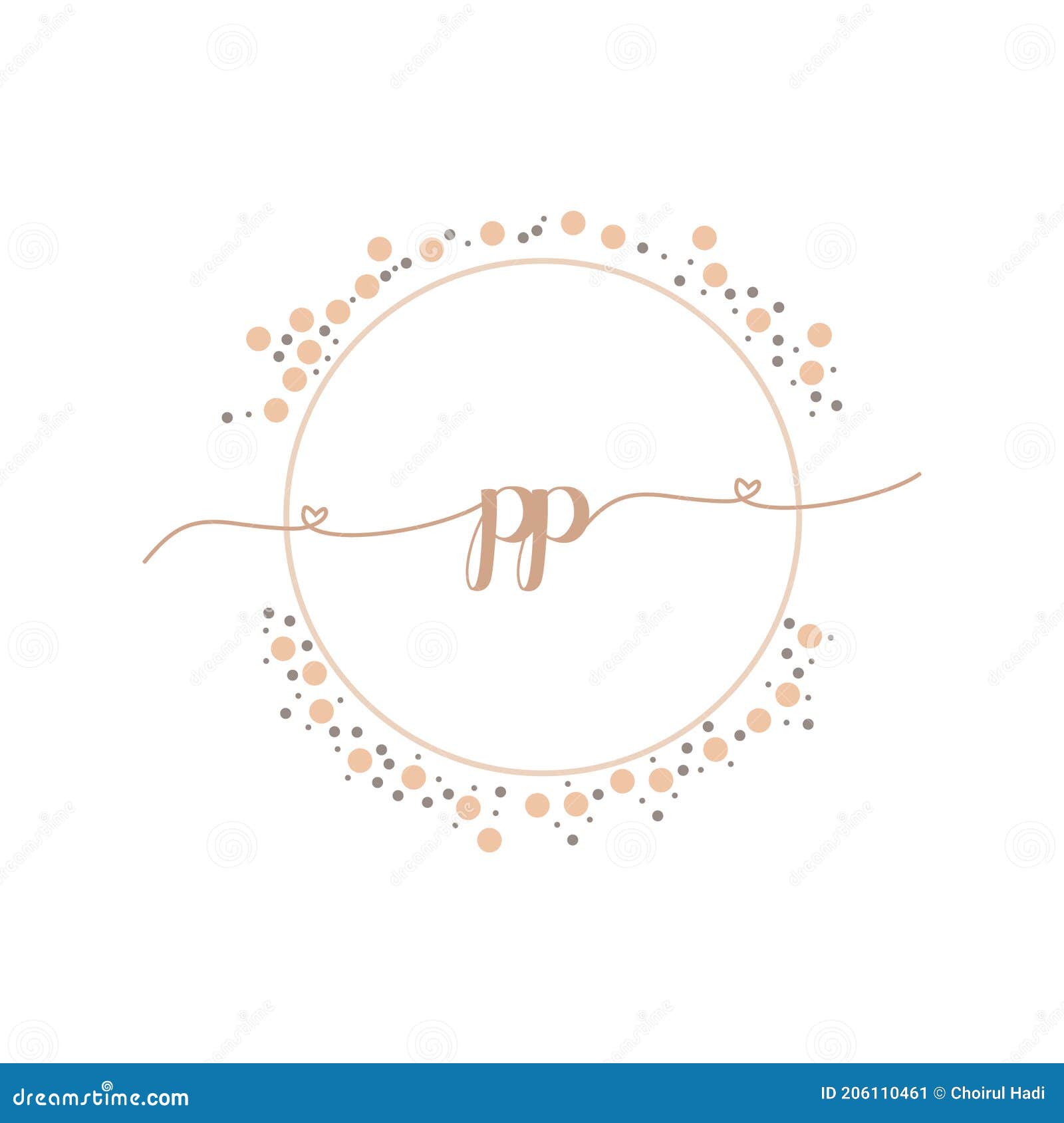 PP Initial Monogram Handwriting Luxury Illustration Stock Vector ...