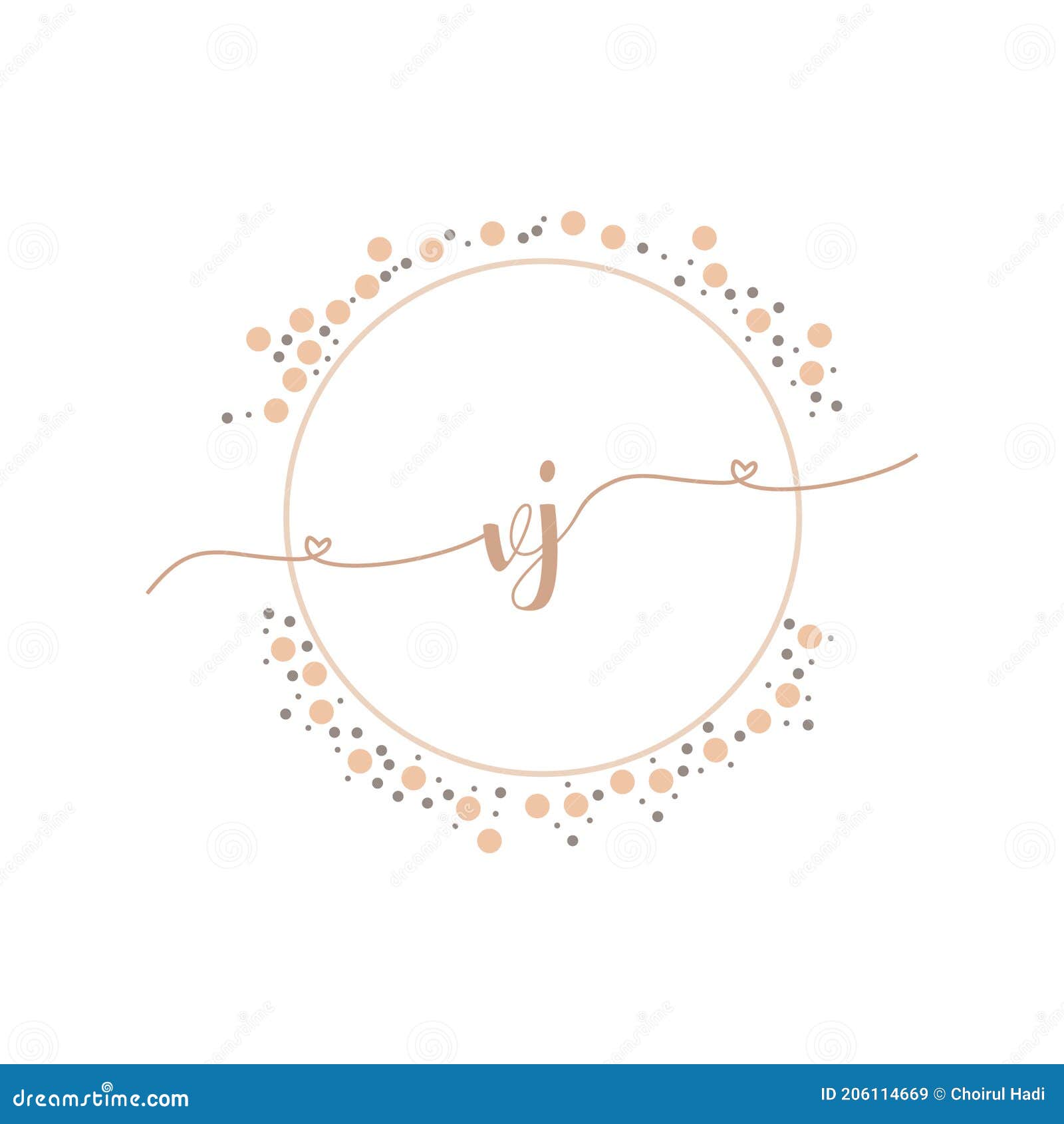 VJ Initial Monogram Handwriting Luxury Illustration Stock Vector ...