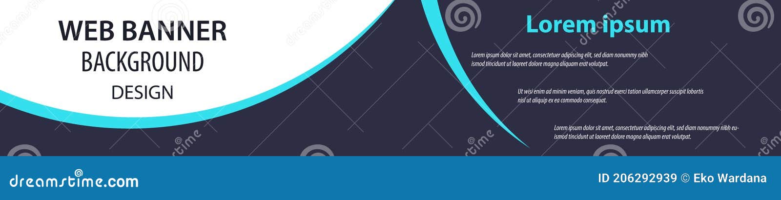 Minimalist Web Banner Background Design Stock Vector - Illustration of ...