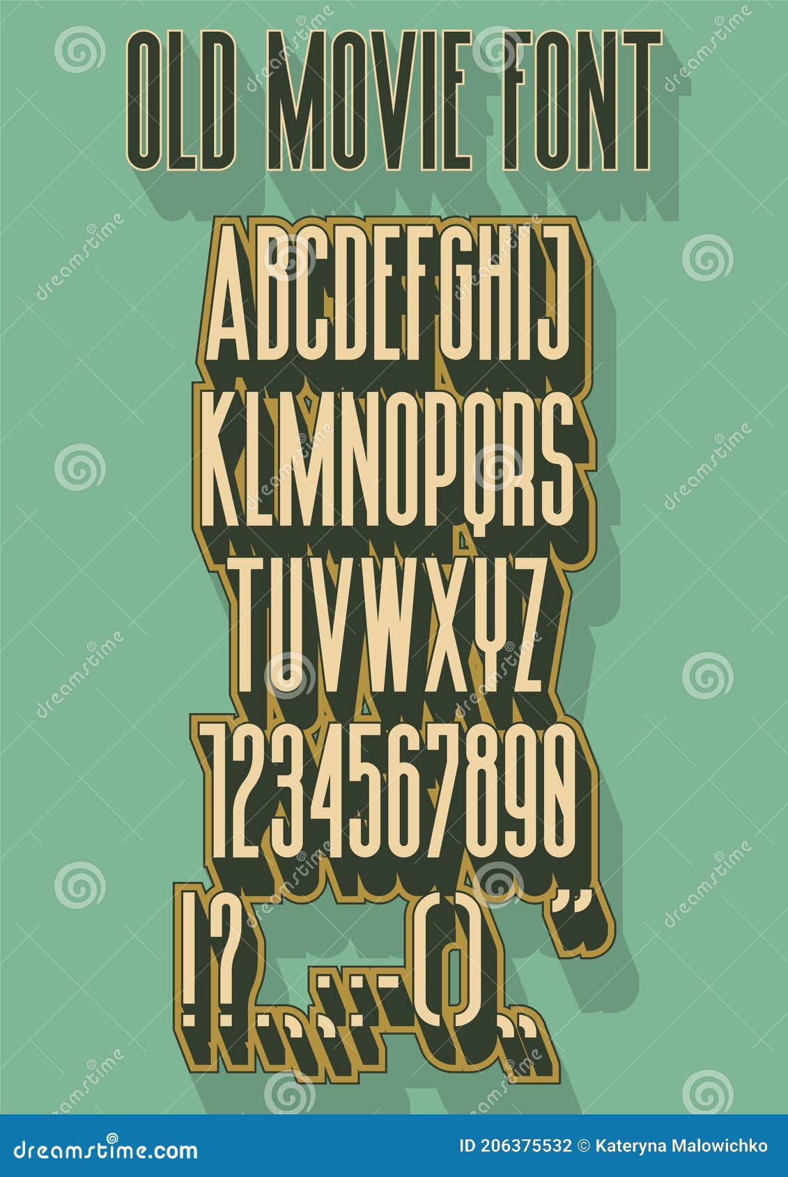 1940s Font Vintage PowerPoint Fonts From GraphicRiver