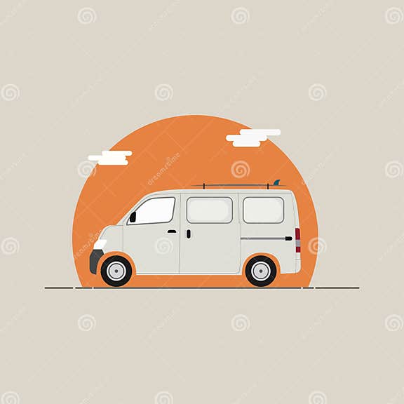 Basic RGB Van stock vector. Illustration of icon, design - 206609134