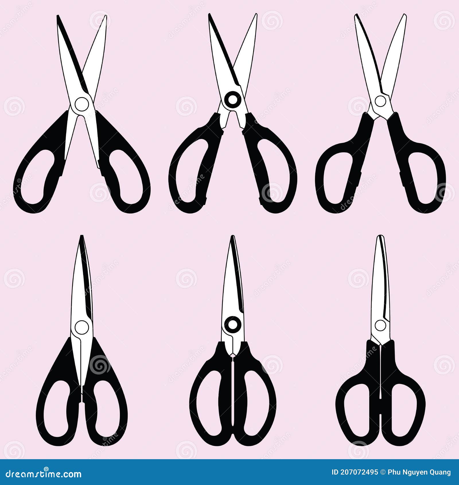 Scissors and Shears. Cutting Tool. Vector Illustration Stock Vector ...
