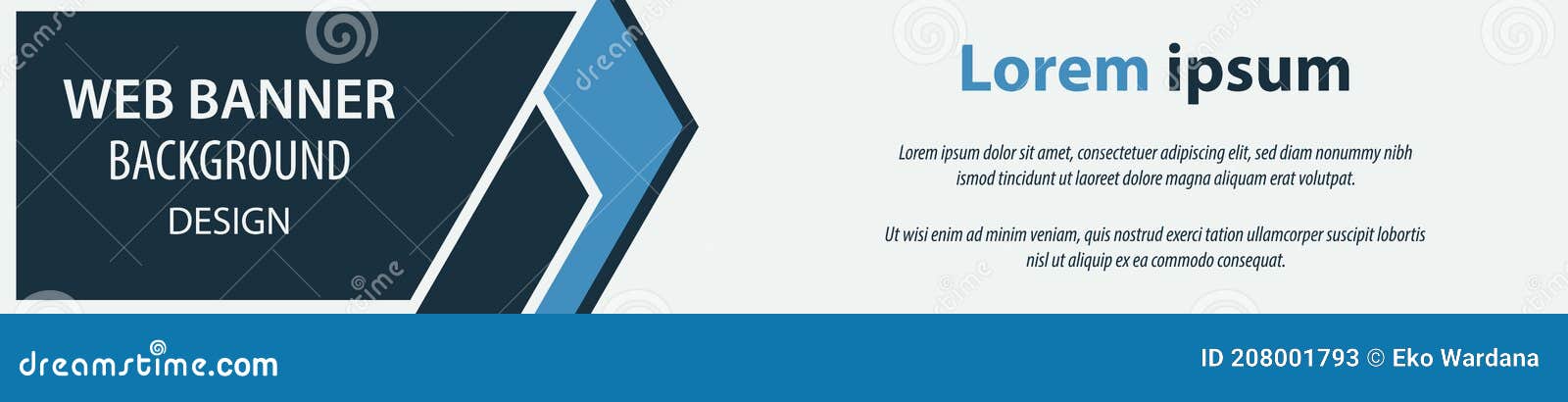 Minimalist Web Banner Background Design Stock Vector - Illustration of ...