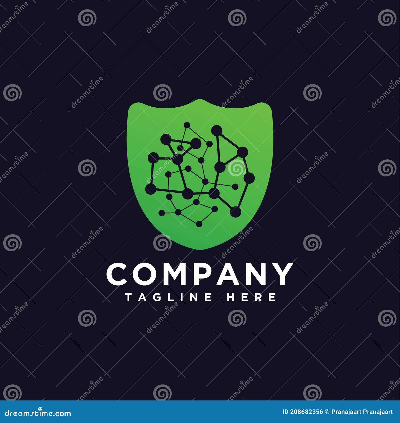Guard Protection Secure Tech Logo Design Vector Stock Vector ...