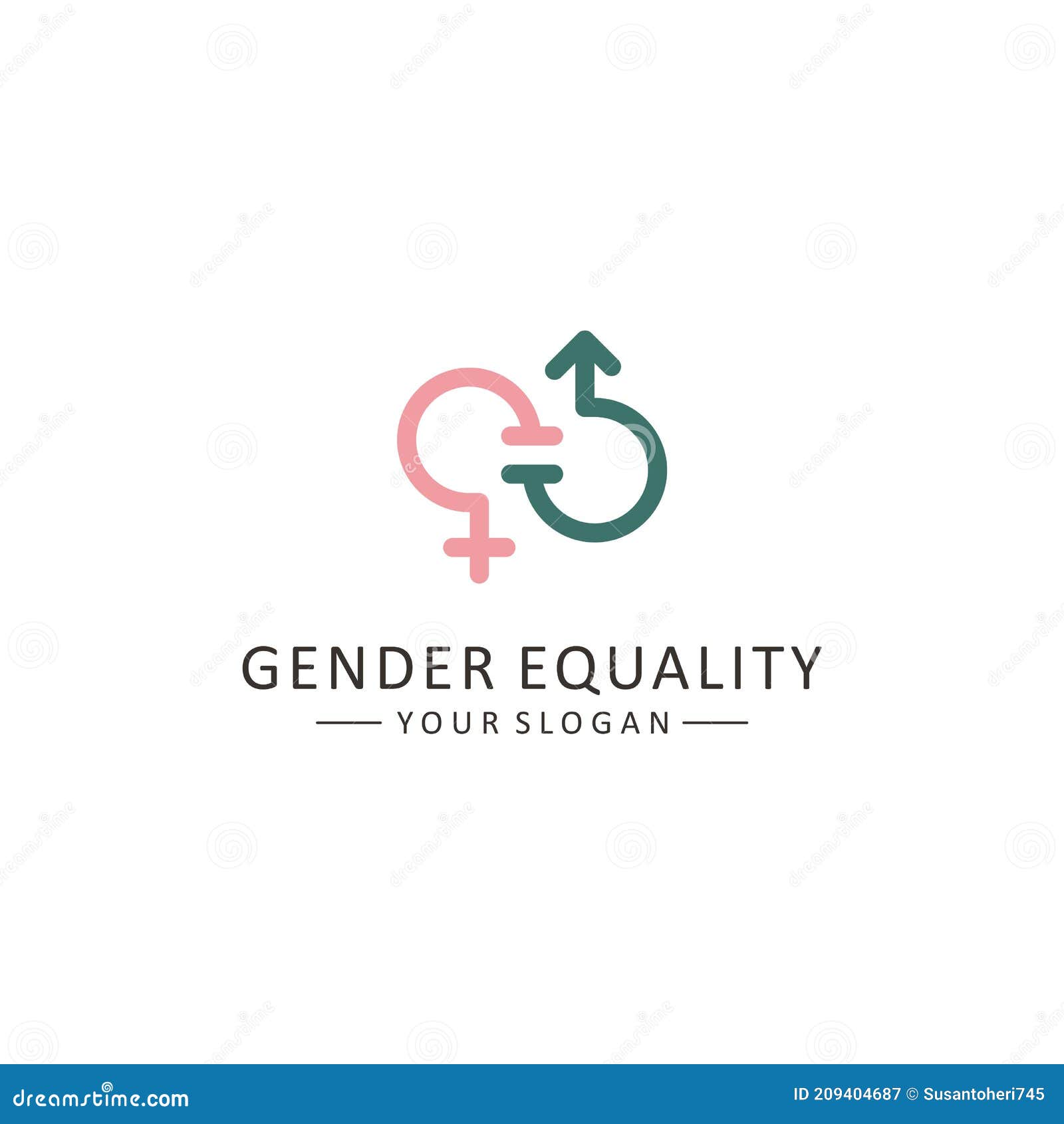 Vector Symbol of Gender Equality Stock Vector - Illustration of ...
