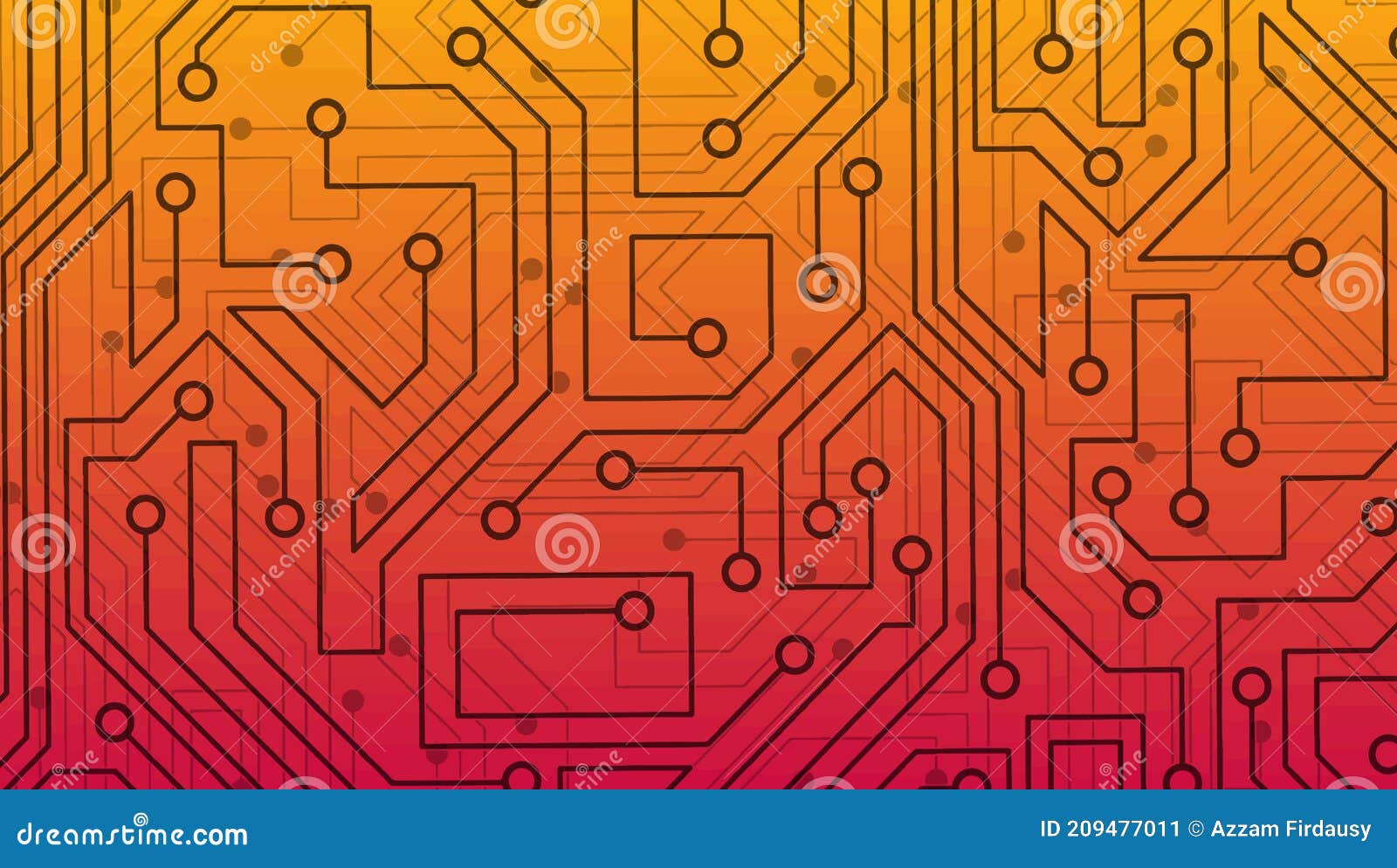 A Concept of Electronic Circuit Boards Background Stock Illustration ...