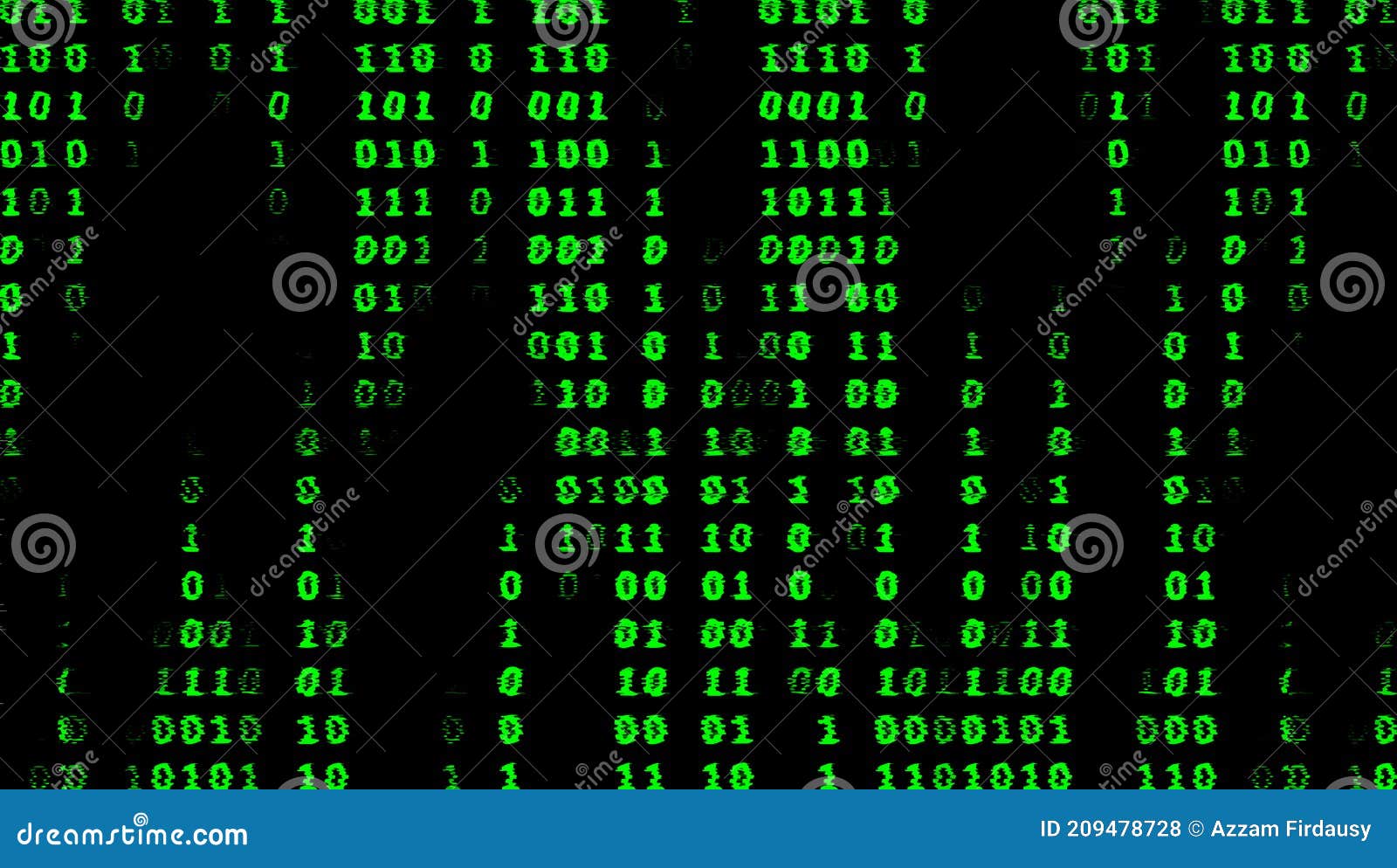 A Matrix Number Pattern Background Stock Illustration - Illustration of ...