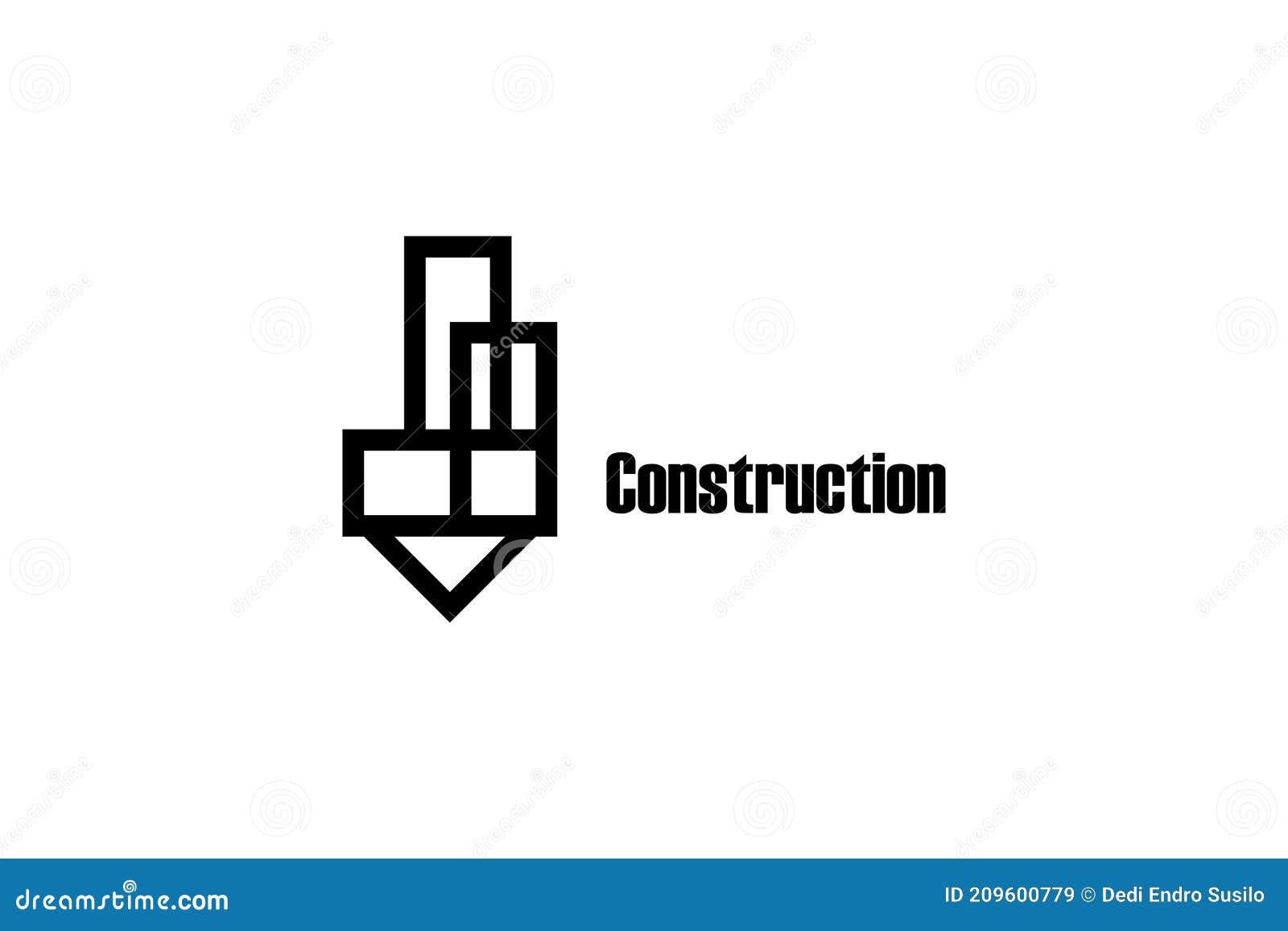 Logos, Symbols, Icons, Construction, Housing, Contractors. Stock Vector ...