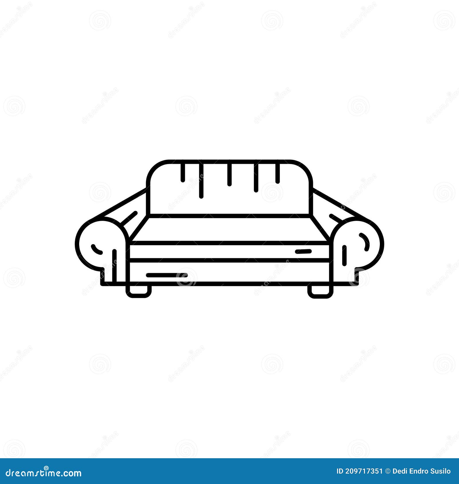 Icons, Logos, Symbols, Sofa Chairs, Seats, Furniture, Stock Vector ...