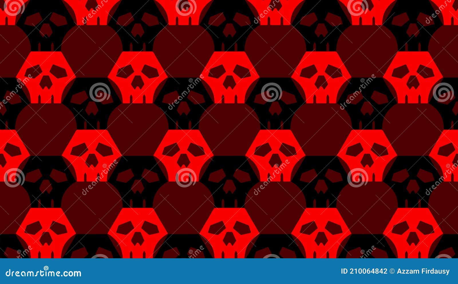 Black and Red Skull Pattern Wallpaper Illustration Background Stock ...