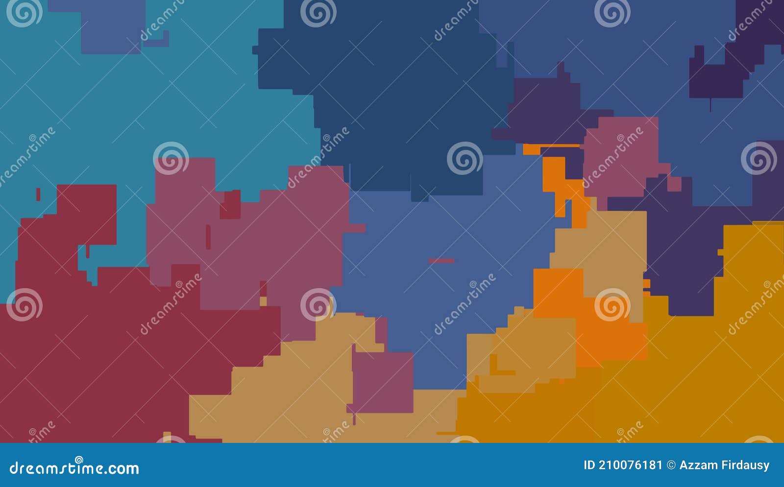Overlapping Color Pattern Wallpaper Background Stock Illustration ...