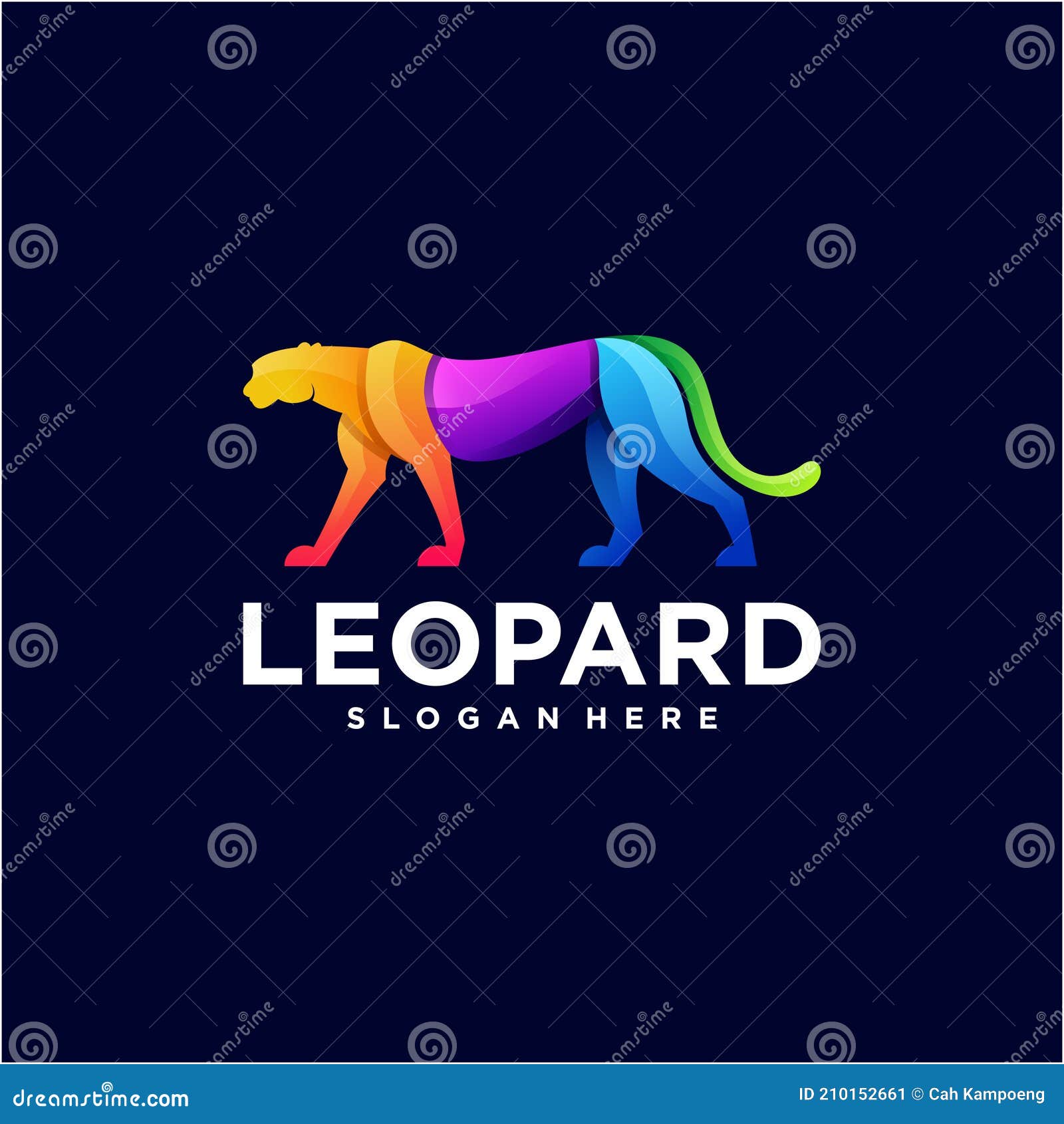 Abstract Colorful Leopard Logo Can Be Used for Many Industries Stock ...