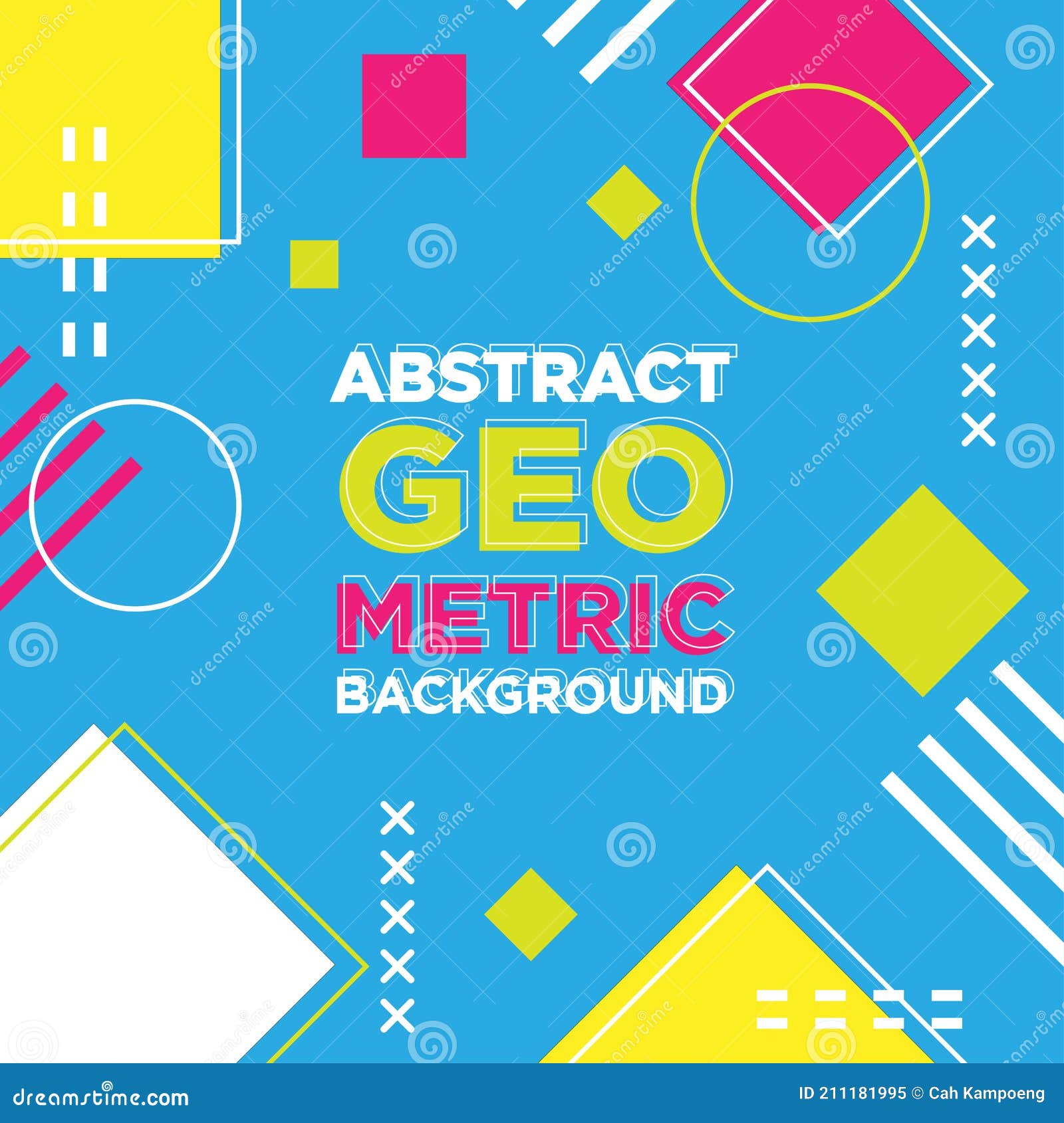 Flat Design Modern Simple Geometric Elements. Stock Vector ...