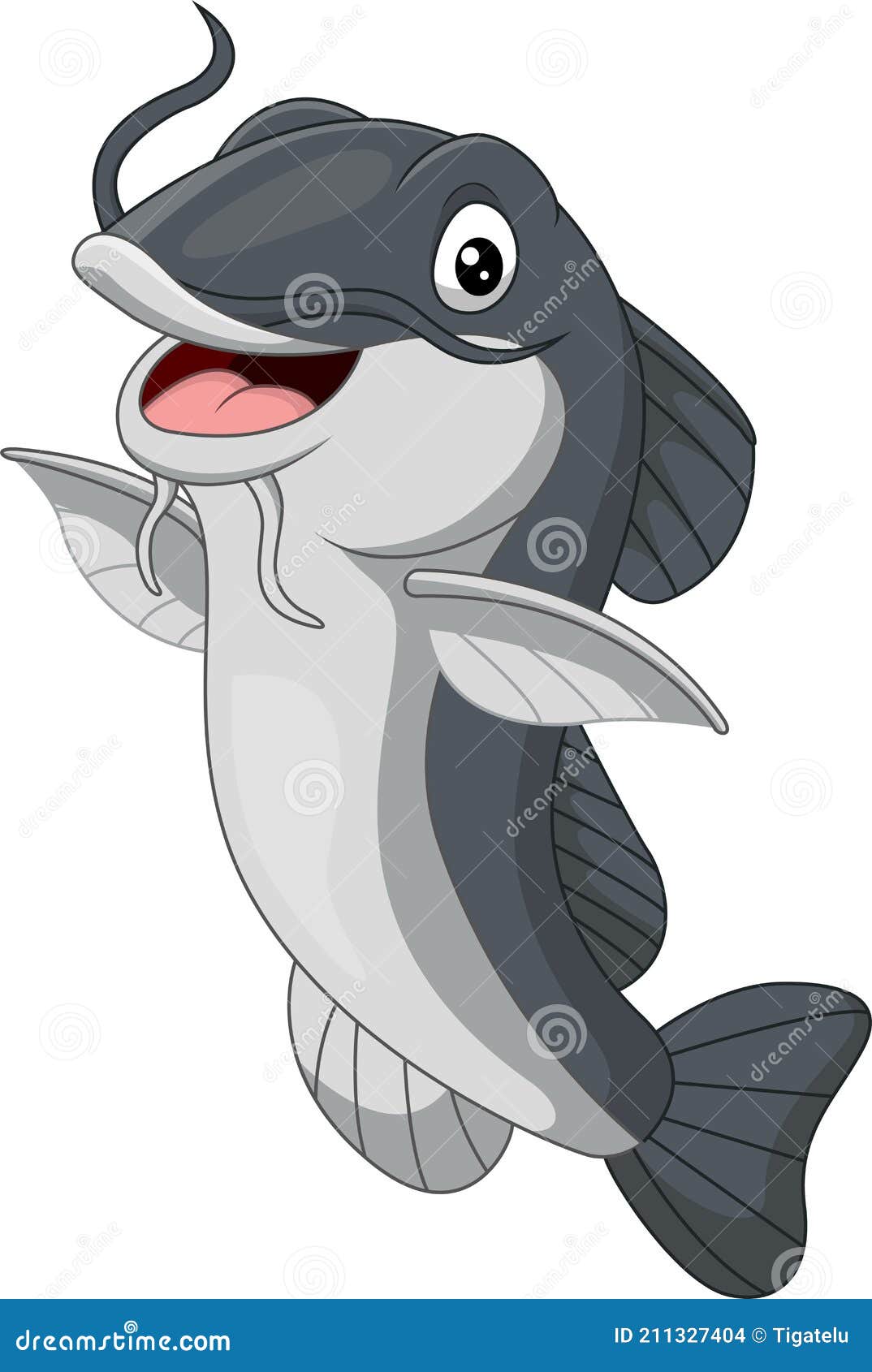 Catfish Cartoon Vector | CartoonDealer.com #53745637