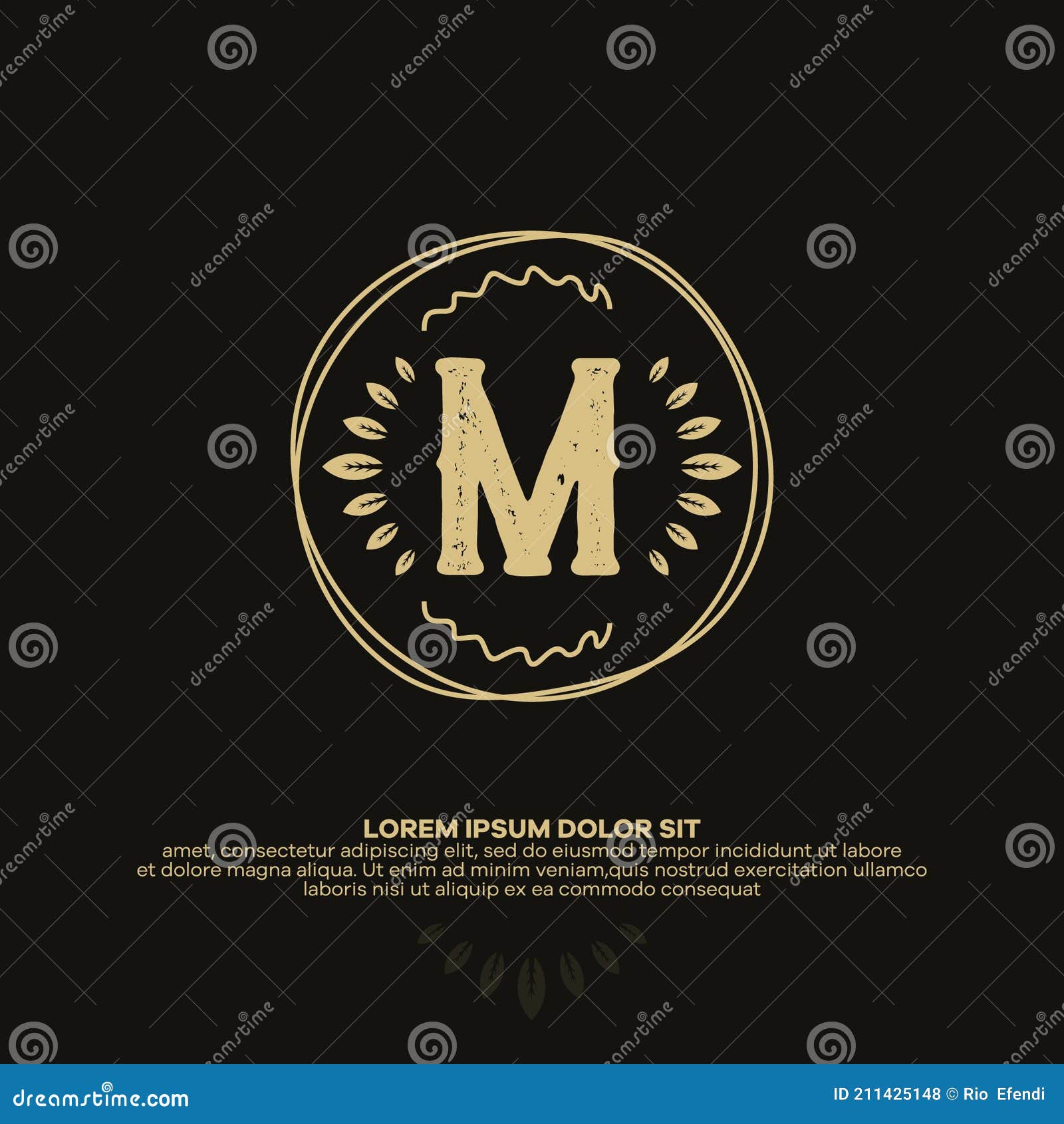 Initials M Logo Creative Template Premium Sign Vector Stock Vector ...