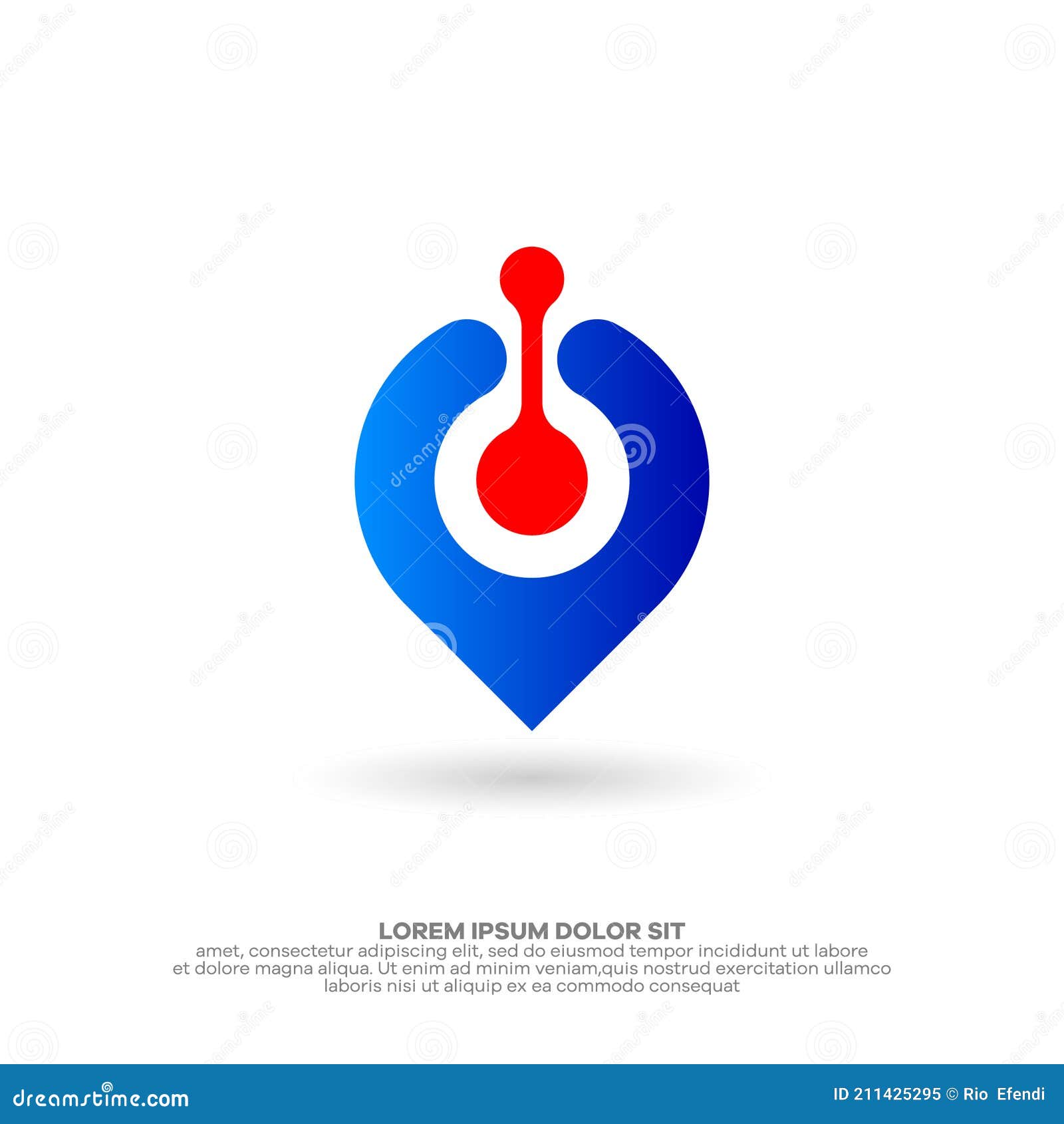 Attractive Location Logo Vector Format Stock Vector - Illustration of ...