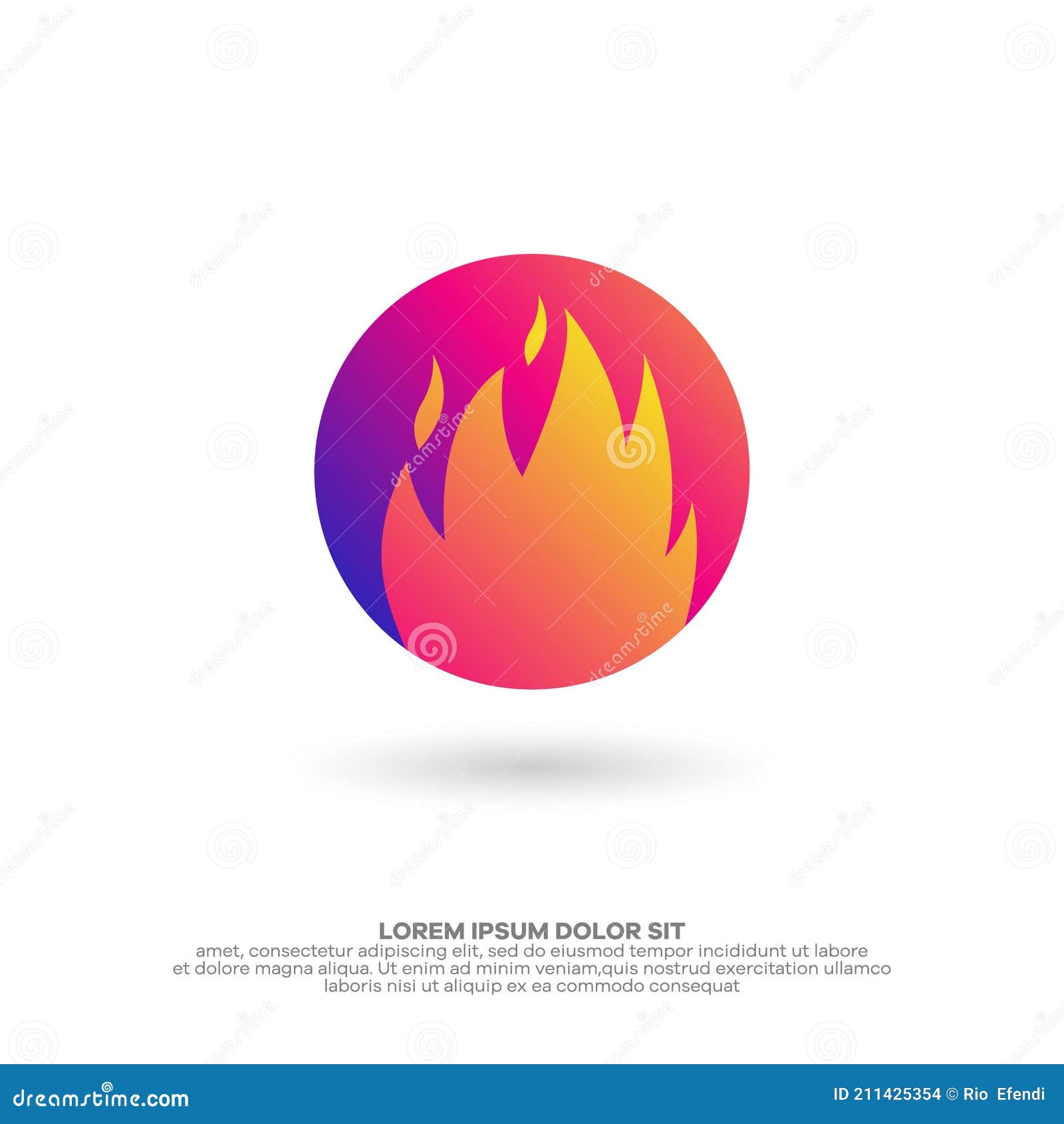Trend Fire Logo Simple Vector Format Stock Vector - Illustration of ...