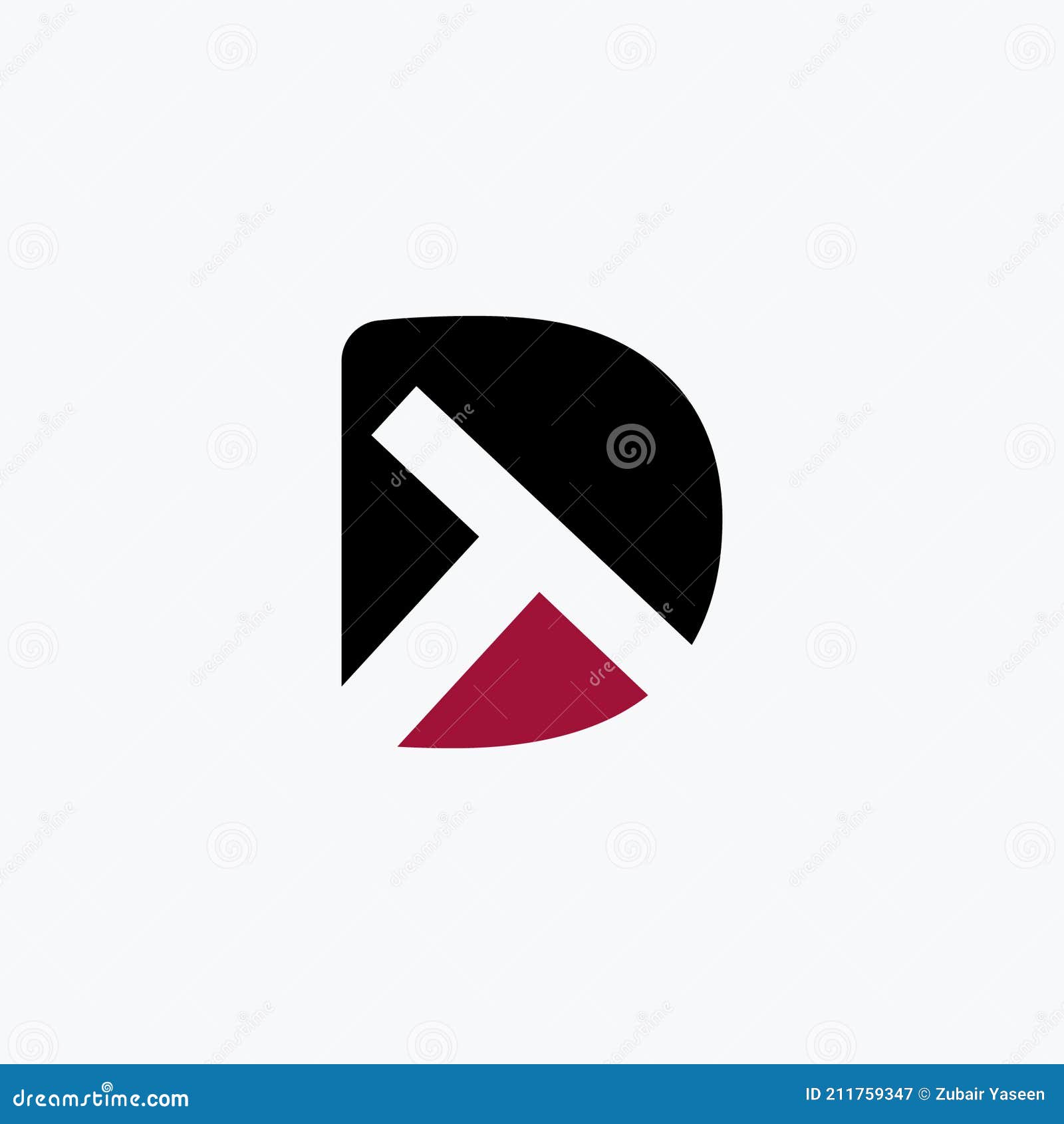 Initial DT Letter Logo with Creative Modern Calligraphy Vector Template ...