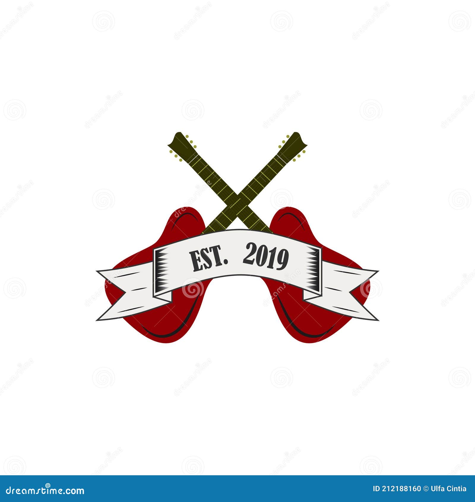 Country Rock Classic Guitar, Vintage, Retro. Logo Design Banners ...