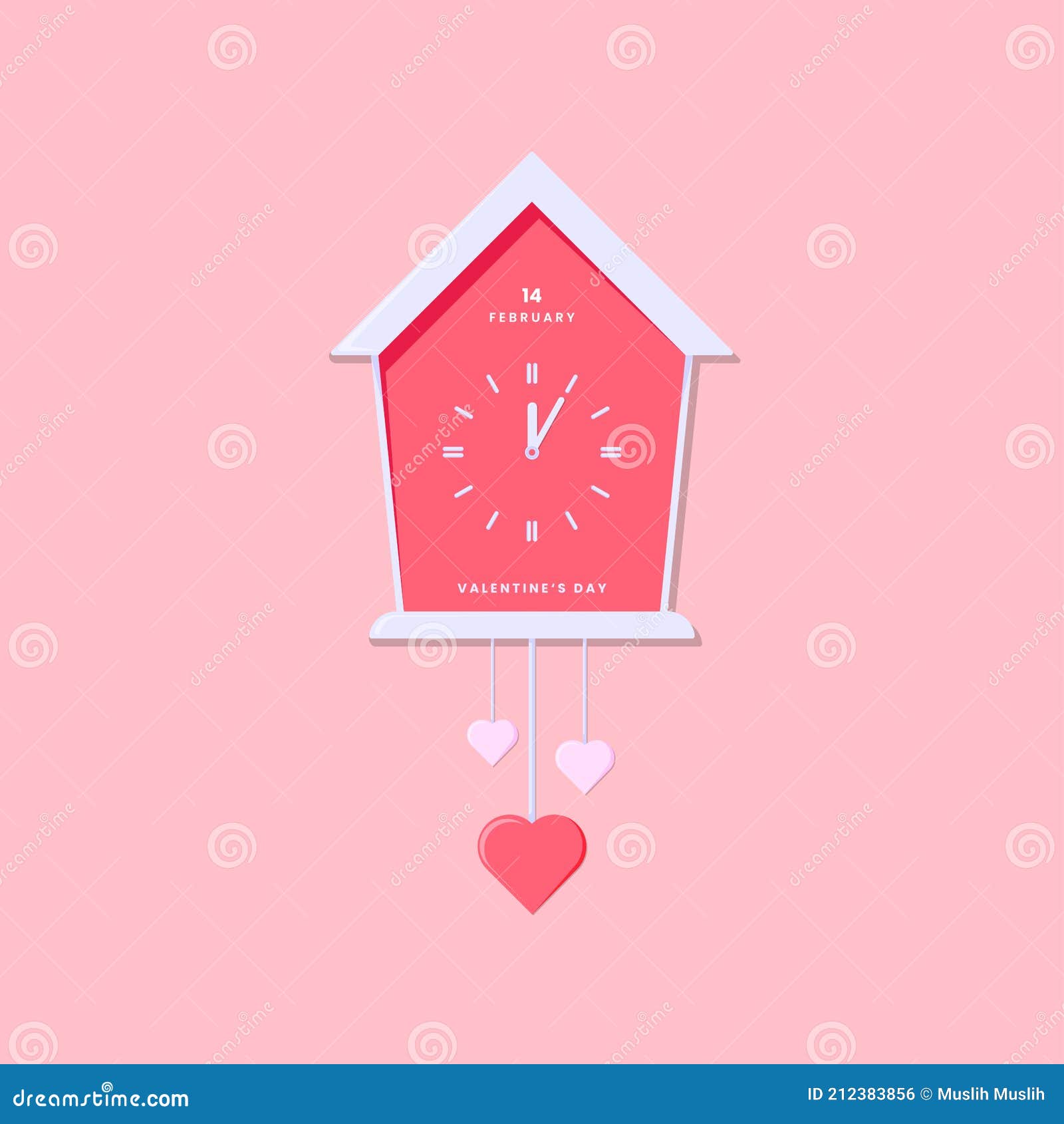Clock and Love Vector Design Stock Vector - Illustration of commitment ...
