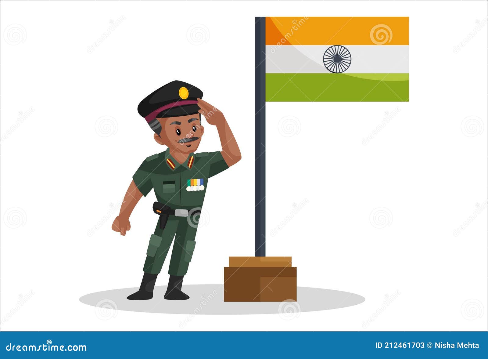 Army Man Cartoon Illustration Stock Vector - Illustration of cartoon ...