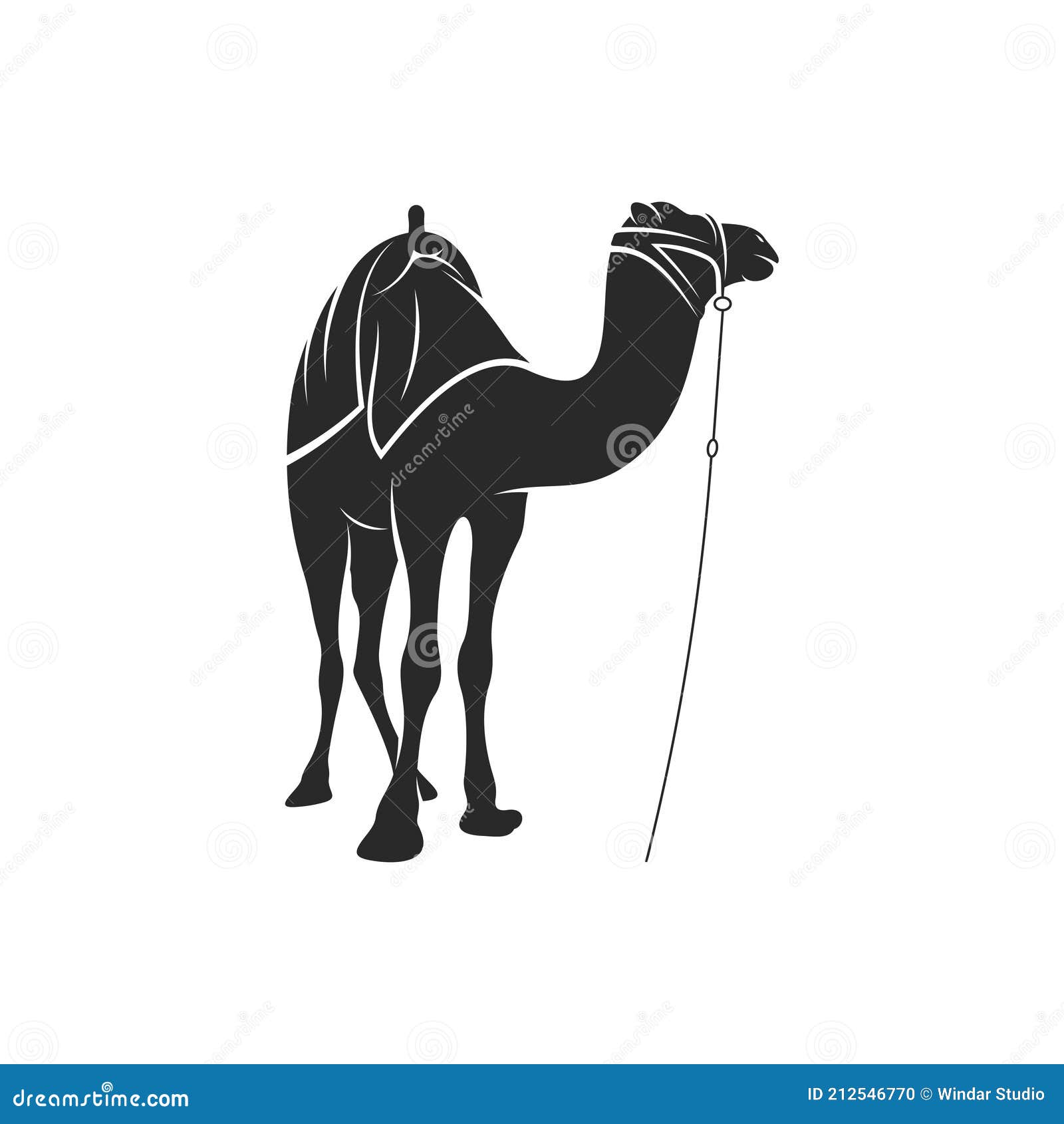 Camel Vector Illustration Design, Silhouette Comel Stock Vector ...