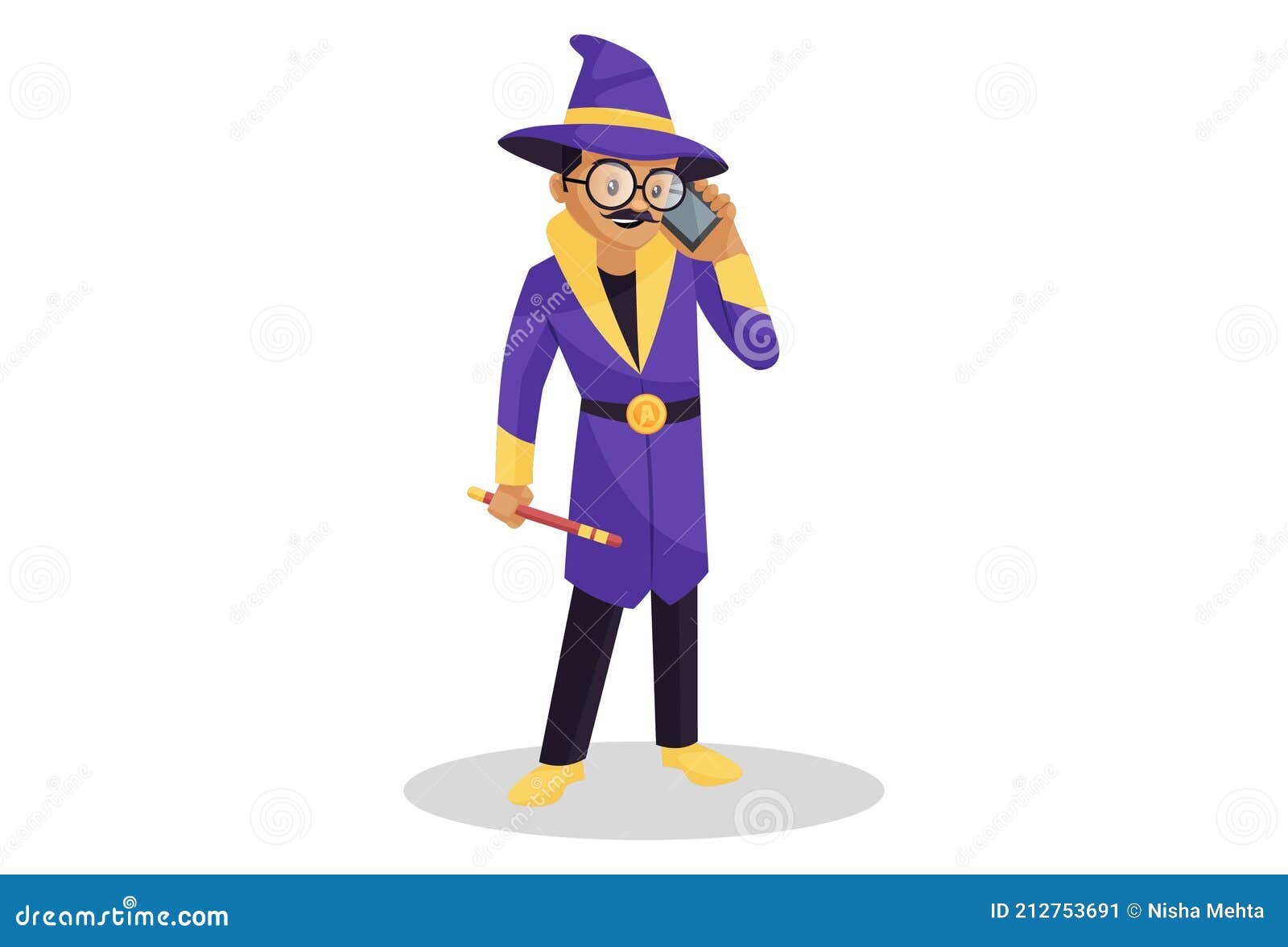 Astrologer Vector Cartoon Illustration | CartoonDealer.com #212753688