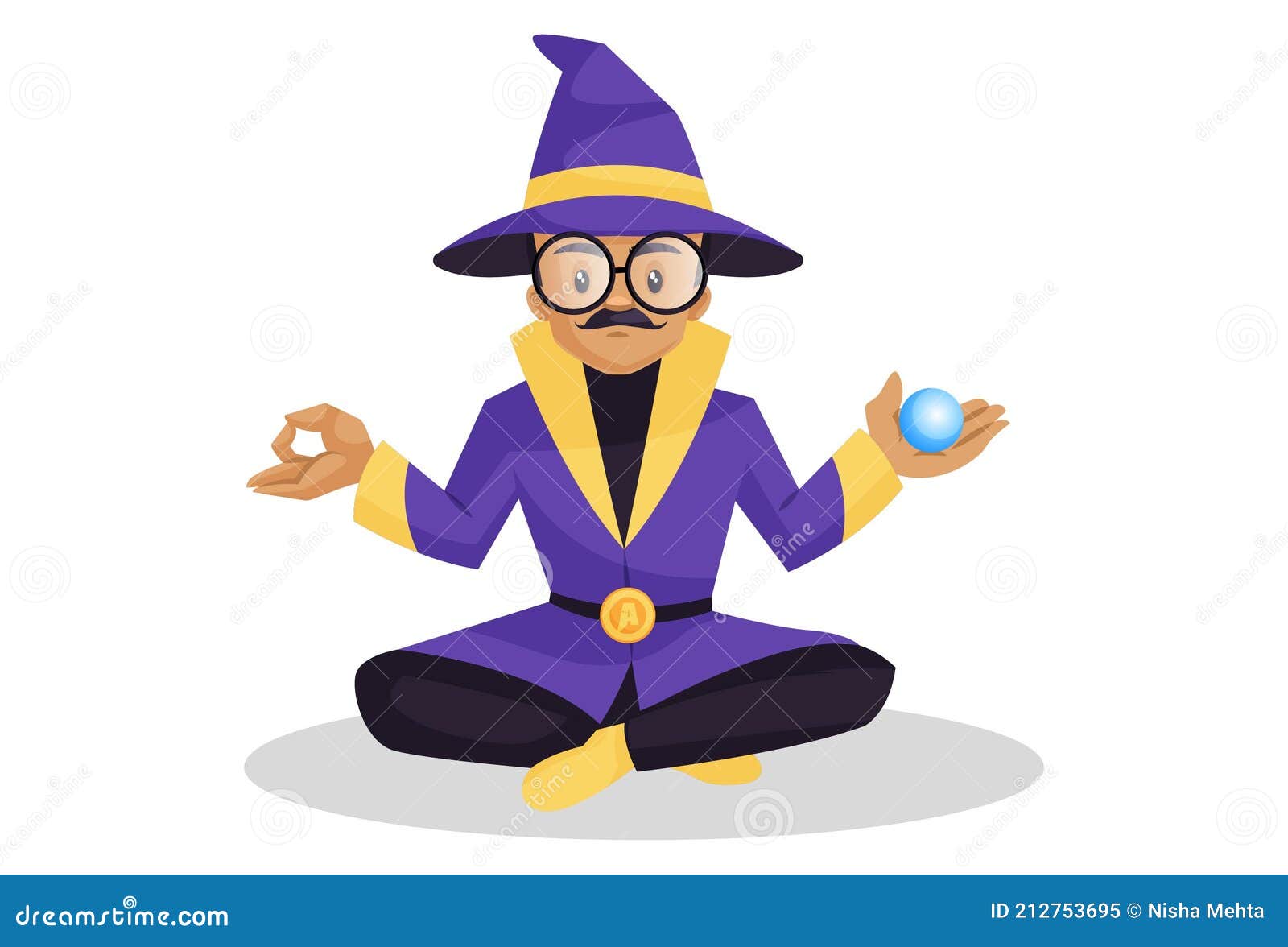 Astrologer Vector Cartoon Illustration | CartoonDealer.com #212753688